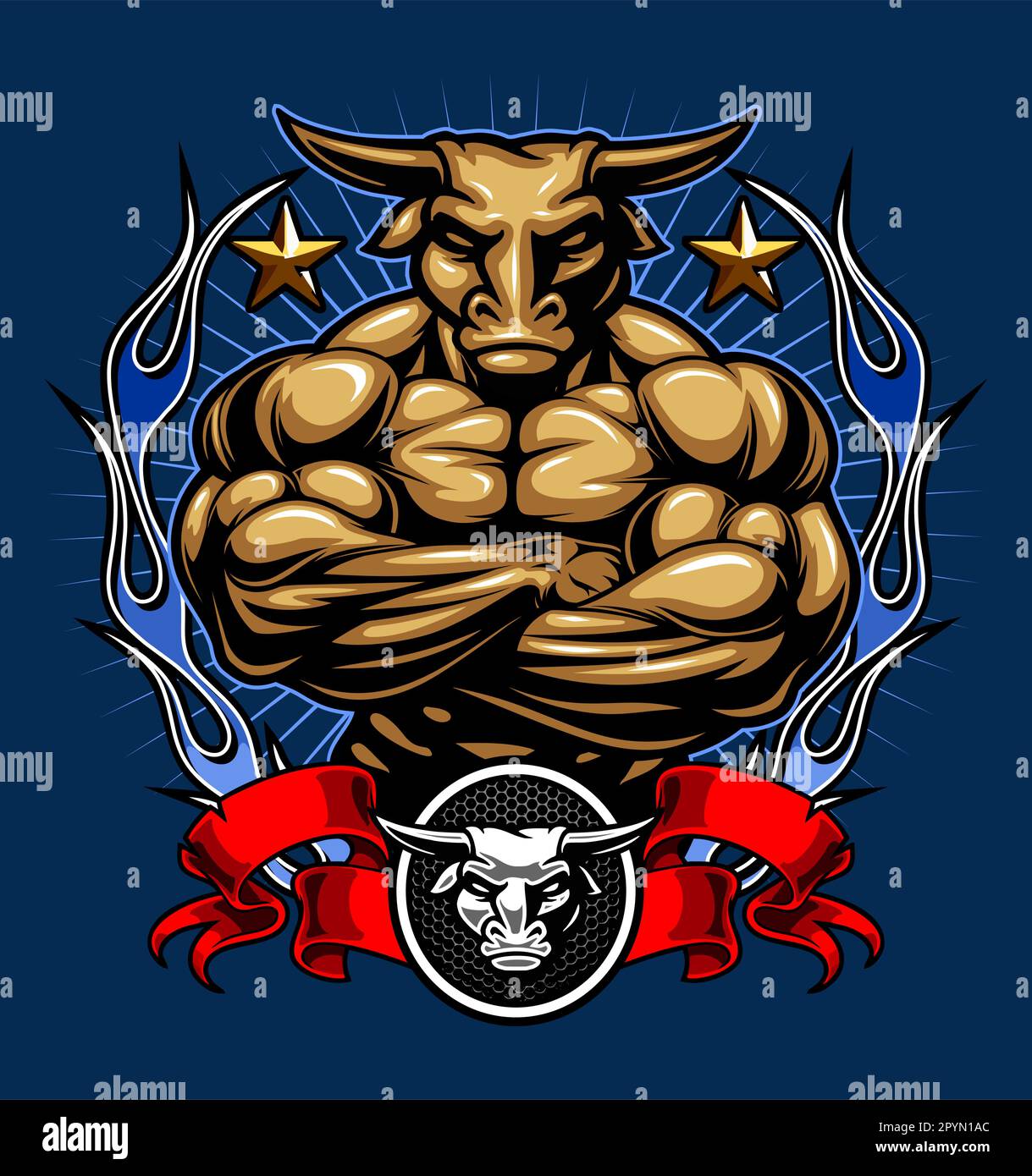 cartoon bodybuilding vector template Stock Vector Image & Art - Alamy