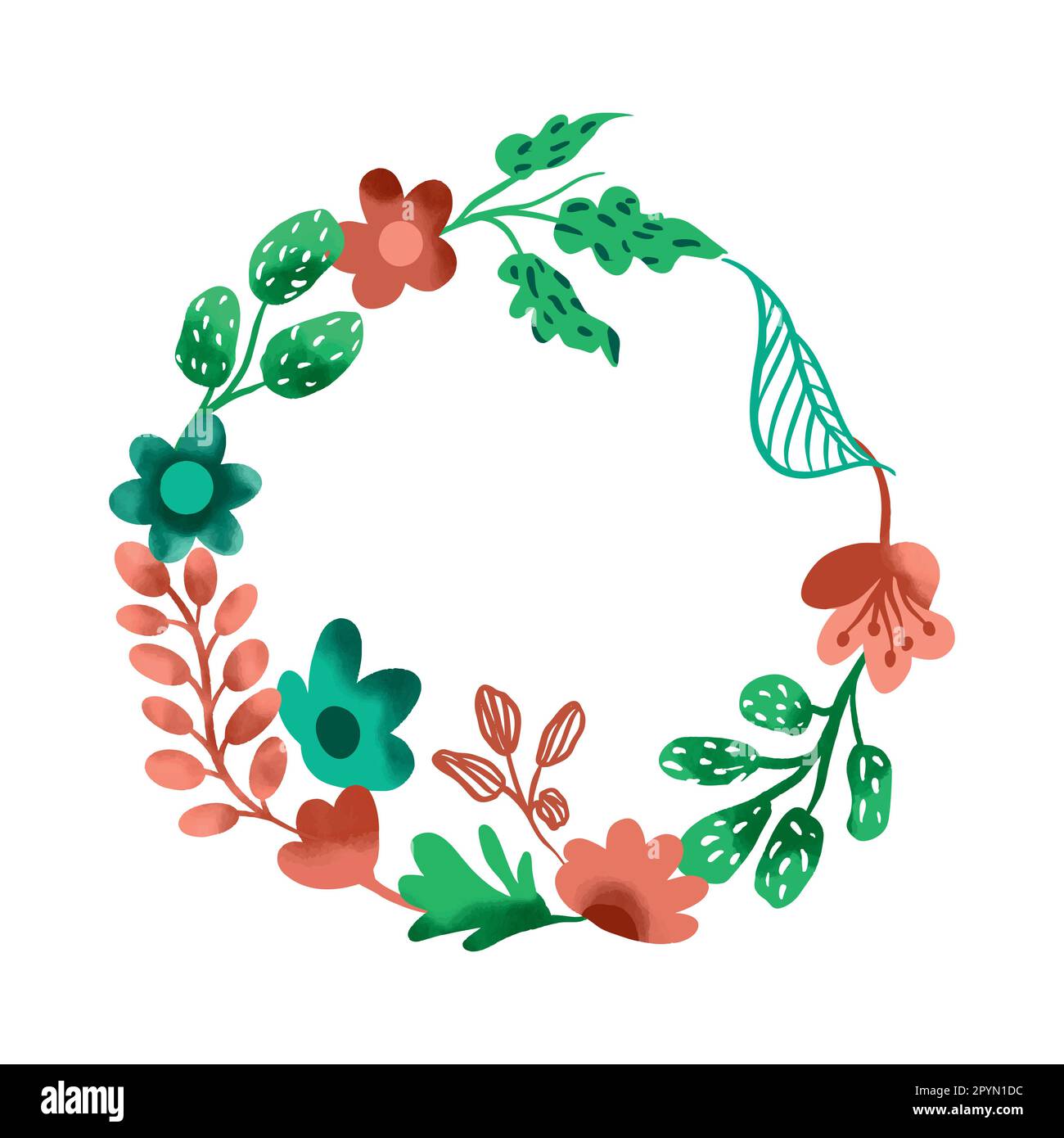 Herbs and flower hand drawing vector illustration wildflowers hi-res ...