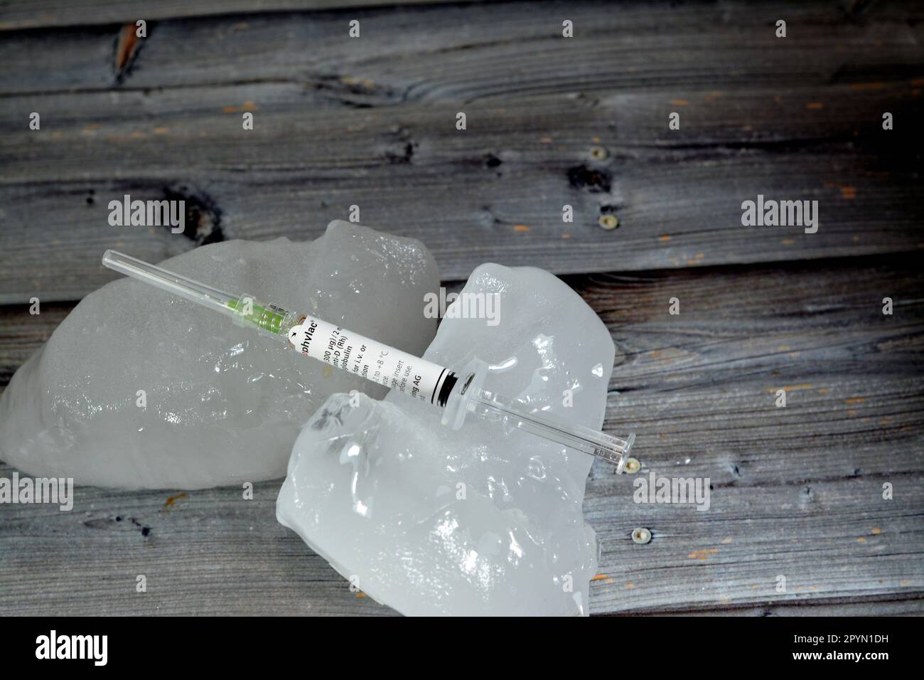 Cairo, Egypt, May 2 2023: Human anti-D (Rh) immunoglobulin Rhophylac ...