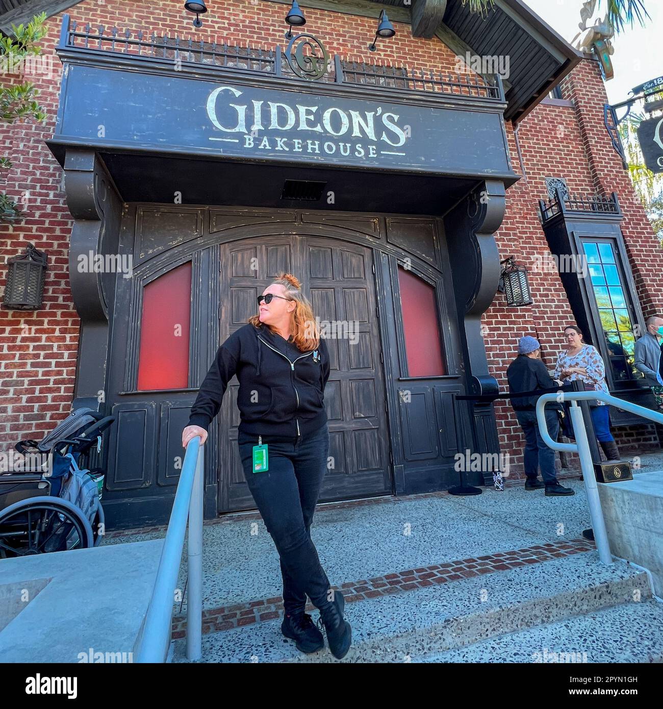 Orlando, FL USA - November 27, 2021: The sign on the exterior of Gideon ...