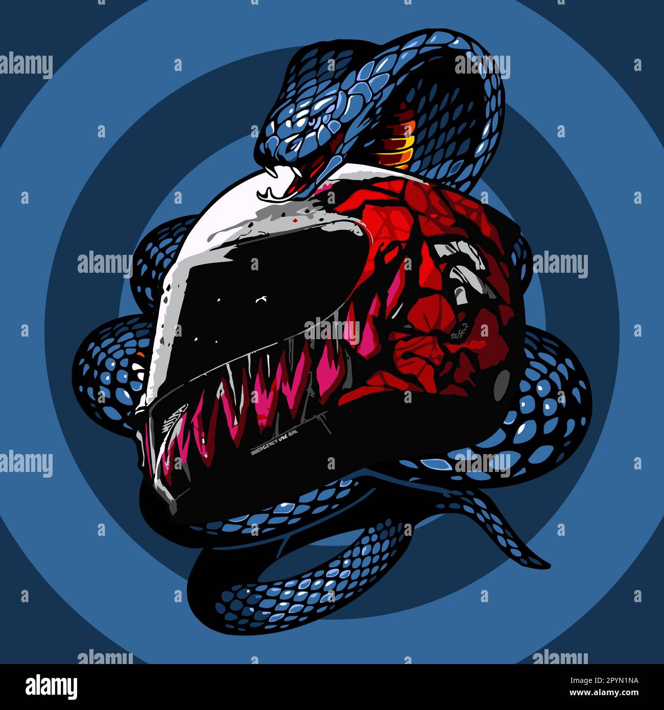 helmet and snake Stock Vector Image & Art - Alamy