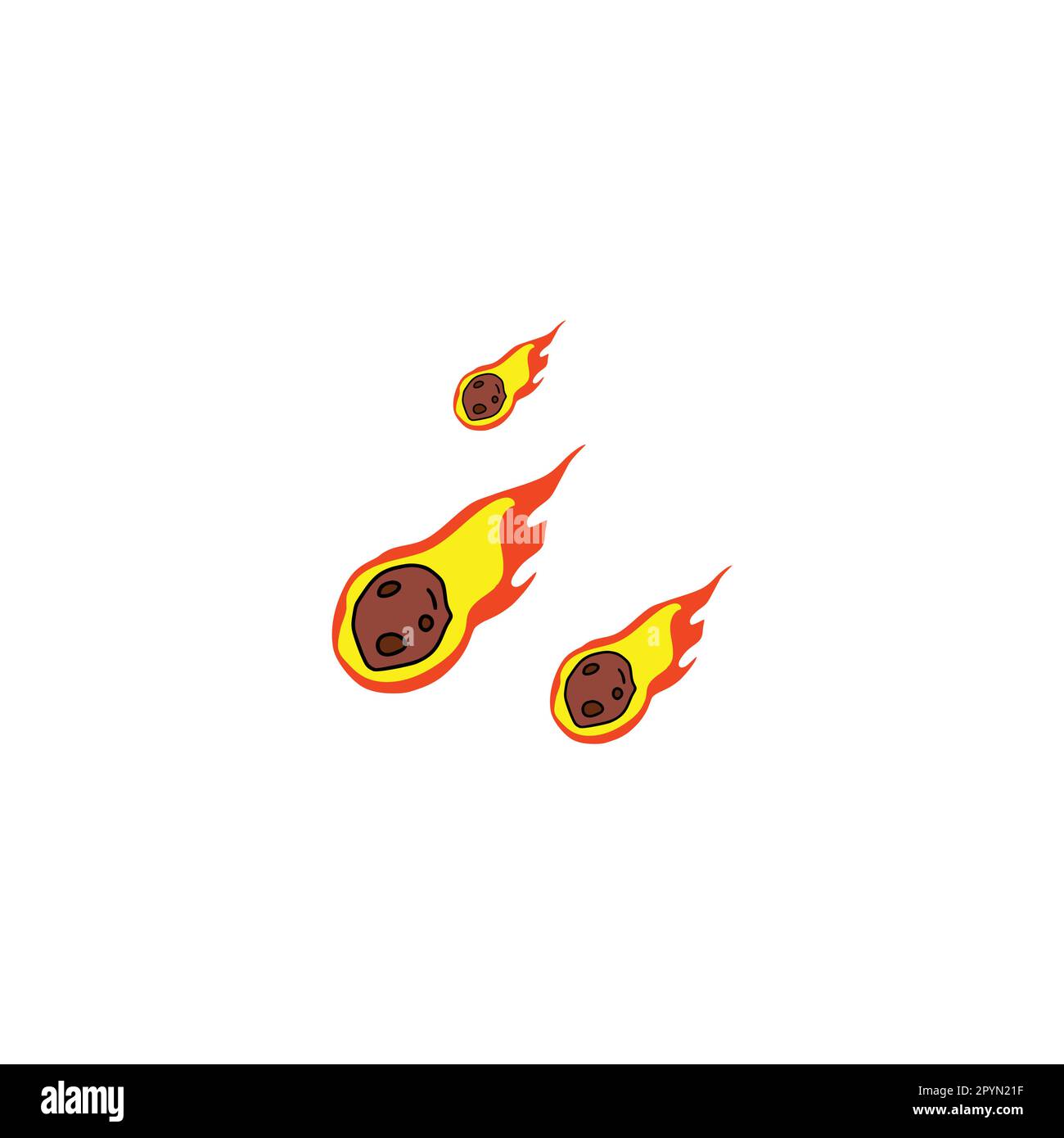 Meteor, fireball, galaxy geometric simple symbol logo vector Stock ...