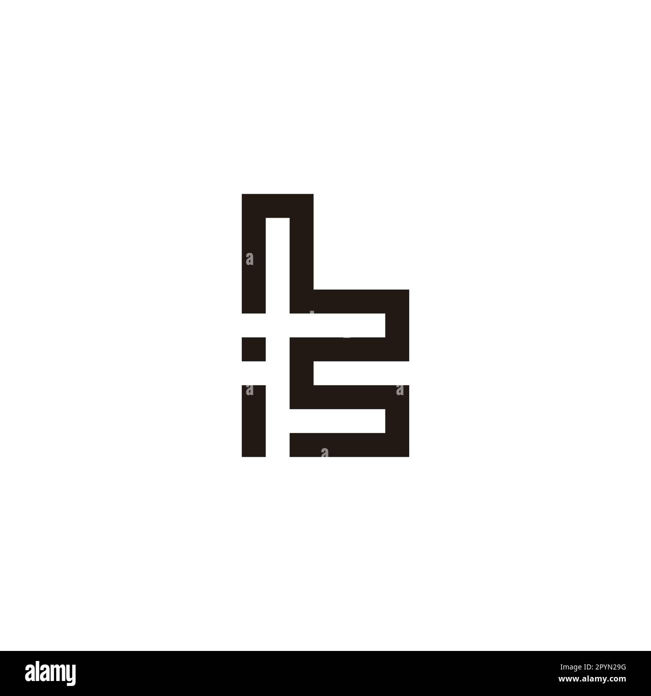 Letter it ti i t square geometric symbol simple logo vector Stock ...