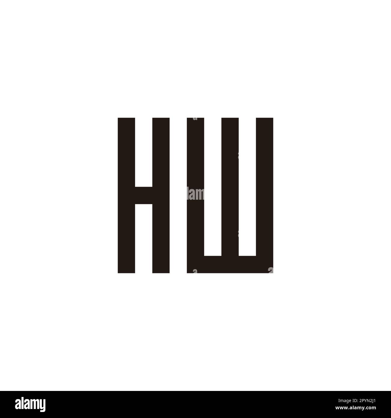 Letter hw hi-res stock photography and images - Alamy