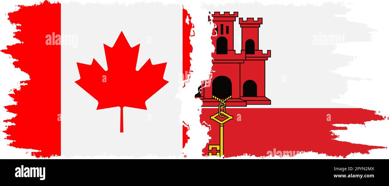 Canada gibraltar flag hi-res stock photography and images - Alamy
