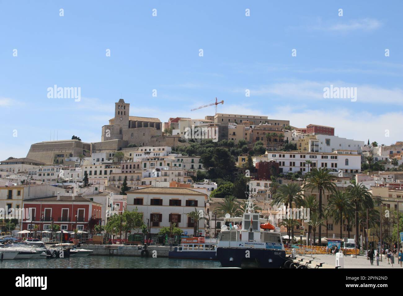 historic buildings of Ibiza town Stock Photo - Alamy