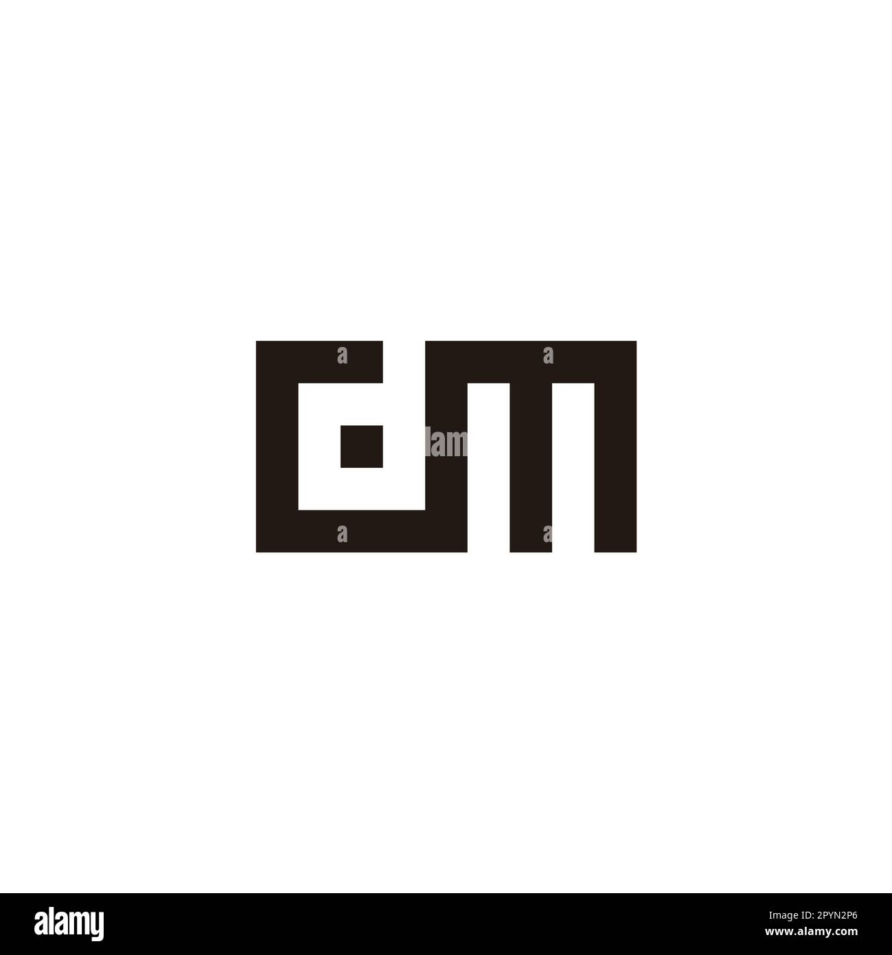 Letter dm square, box geometric simple symbol logo vector Stock Vector ...