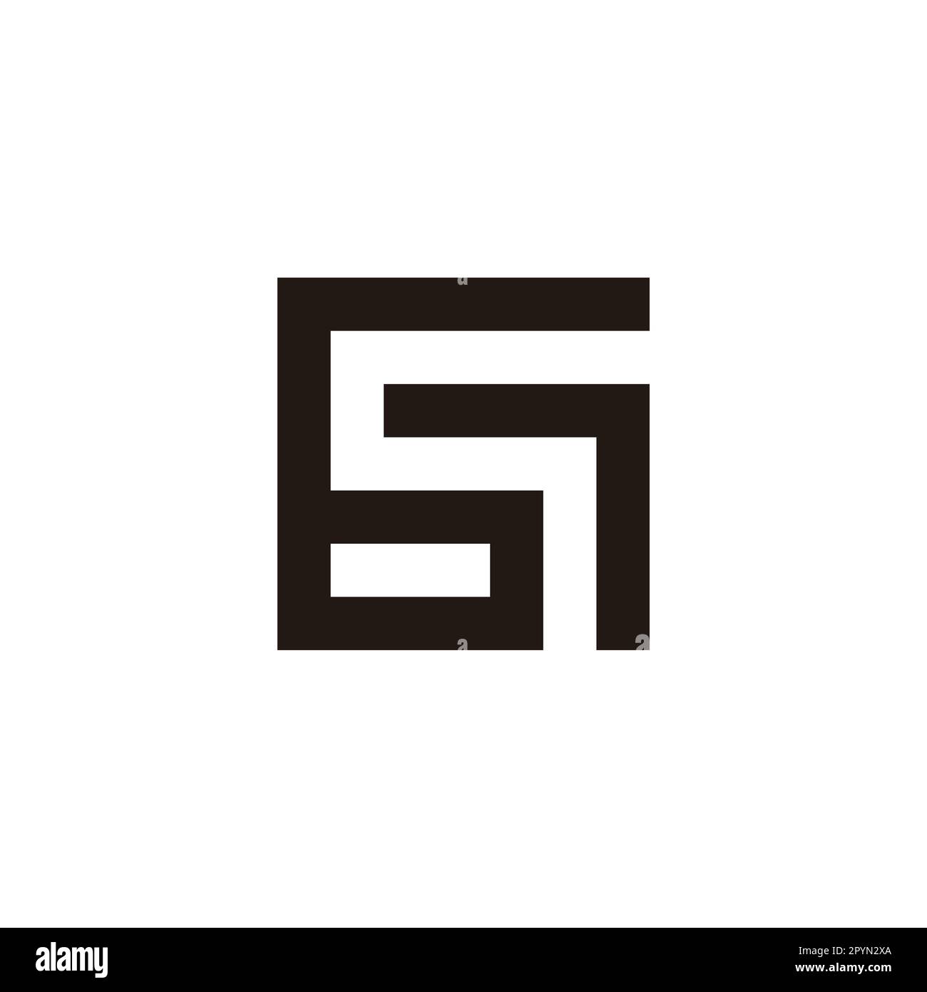 Number 67 square geometric simple symbol logo vector Stock Vector Image ...