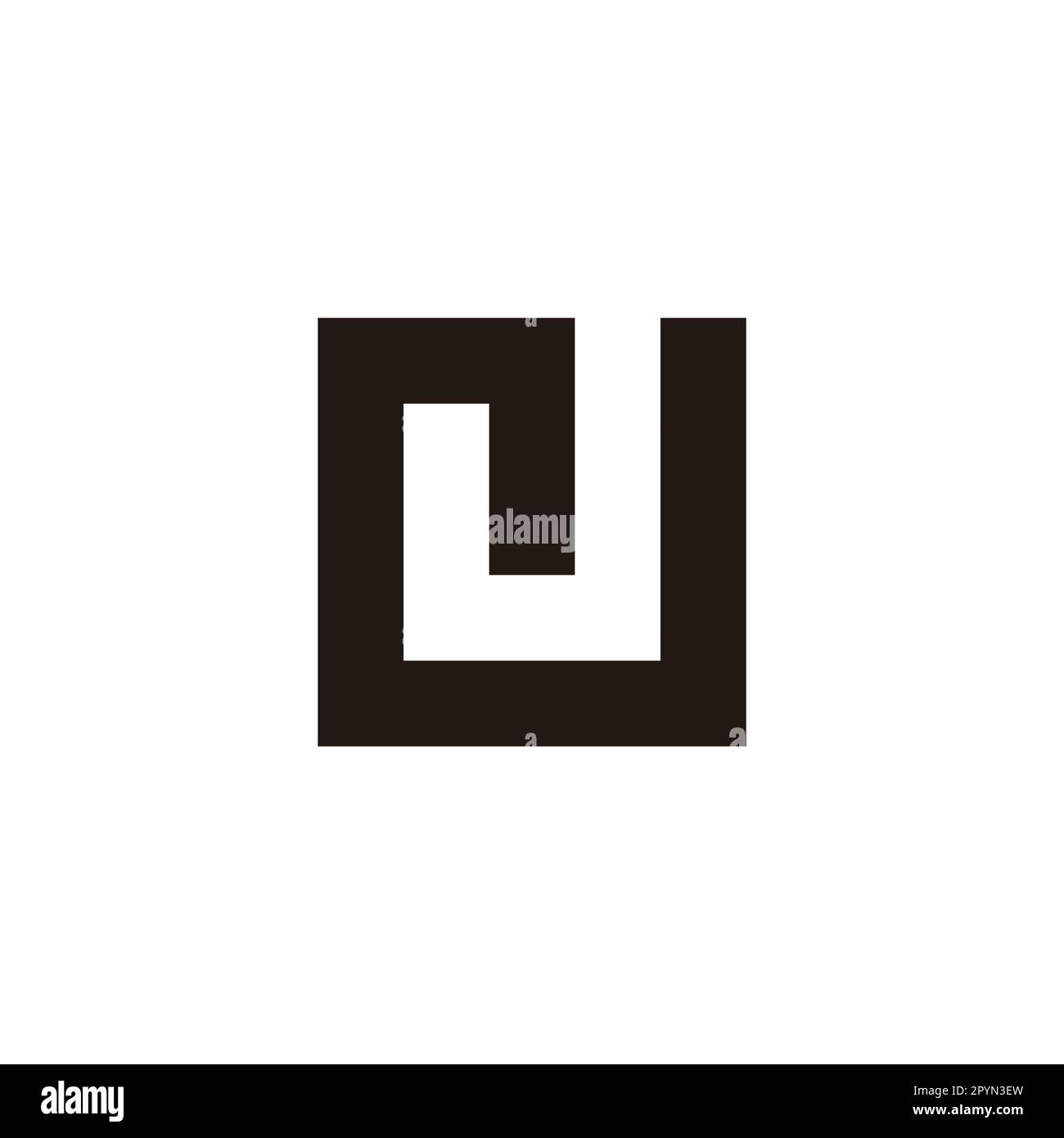 Letter J square geometric simple symbol logo vector Stock Vector Image ...