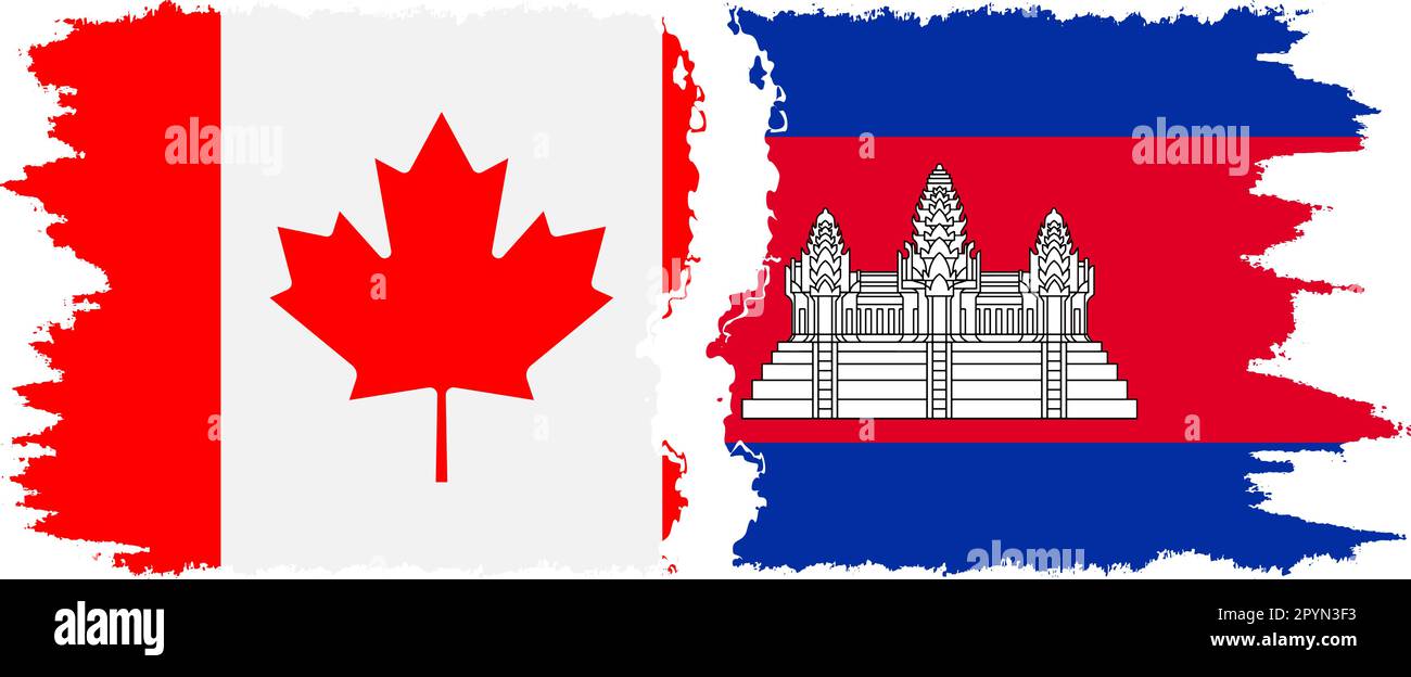 Canada cambodia flag hi-res stock photography and images - Alamy