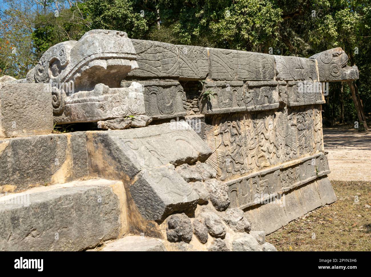 Platform of Venus, Chichen Itzá, Mayan ruins, Yucatan, Mexico Stock ...