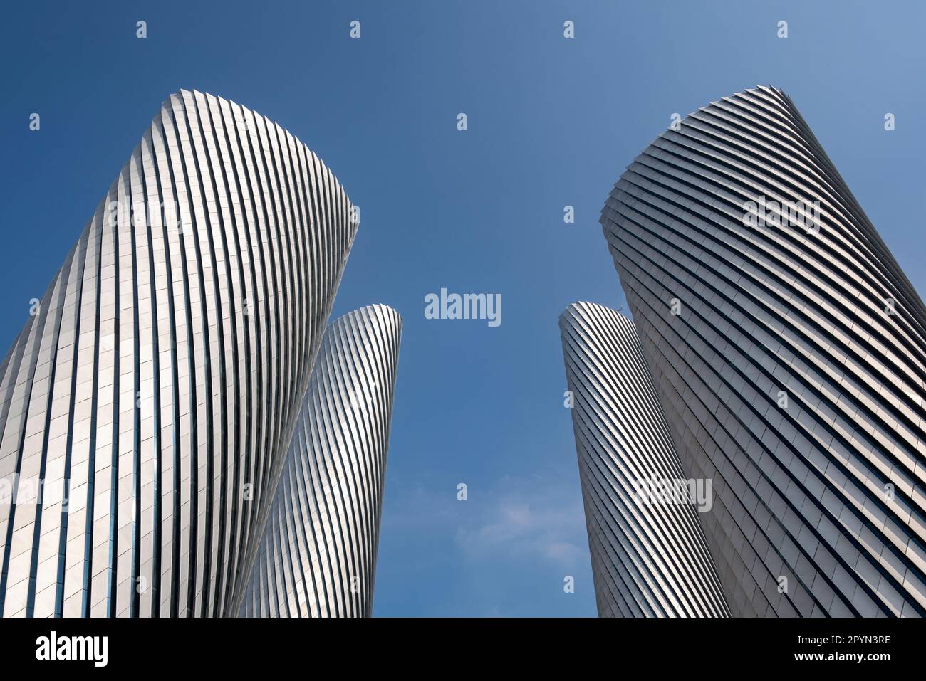 Lusail Plaza Towers, Doha, Qatar Stock Photo - Alamy