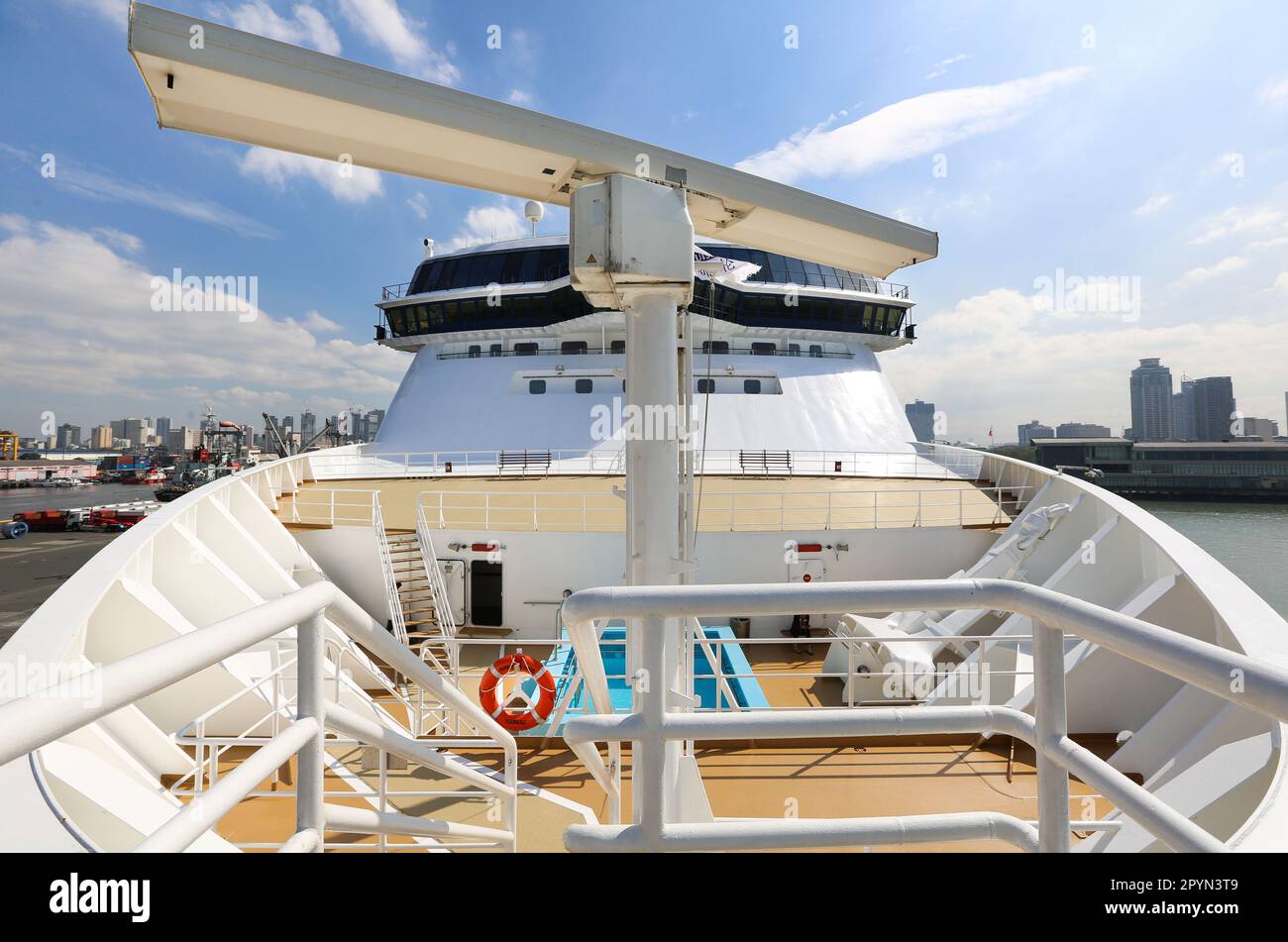 Foredeck on RESORTS WORLD ONE Chinese cruise ship (2025 StarCruises ...