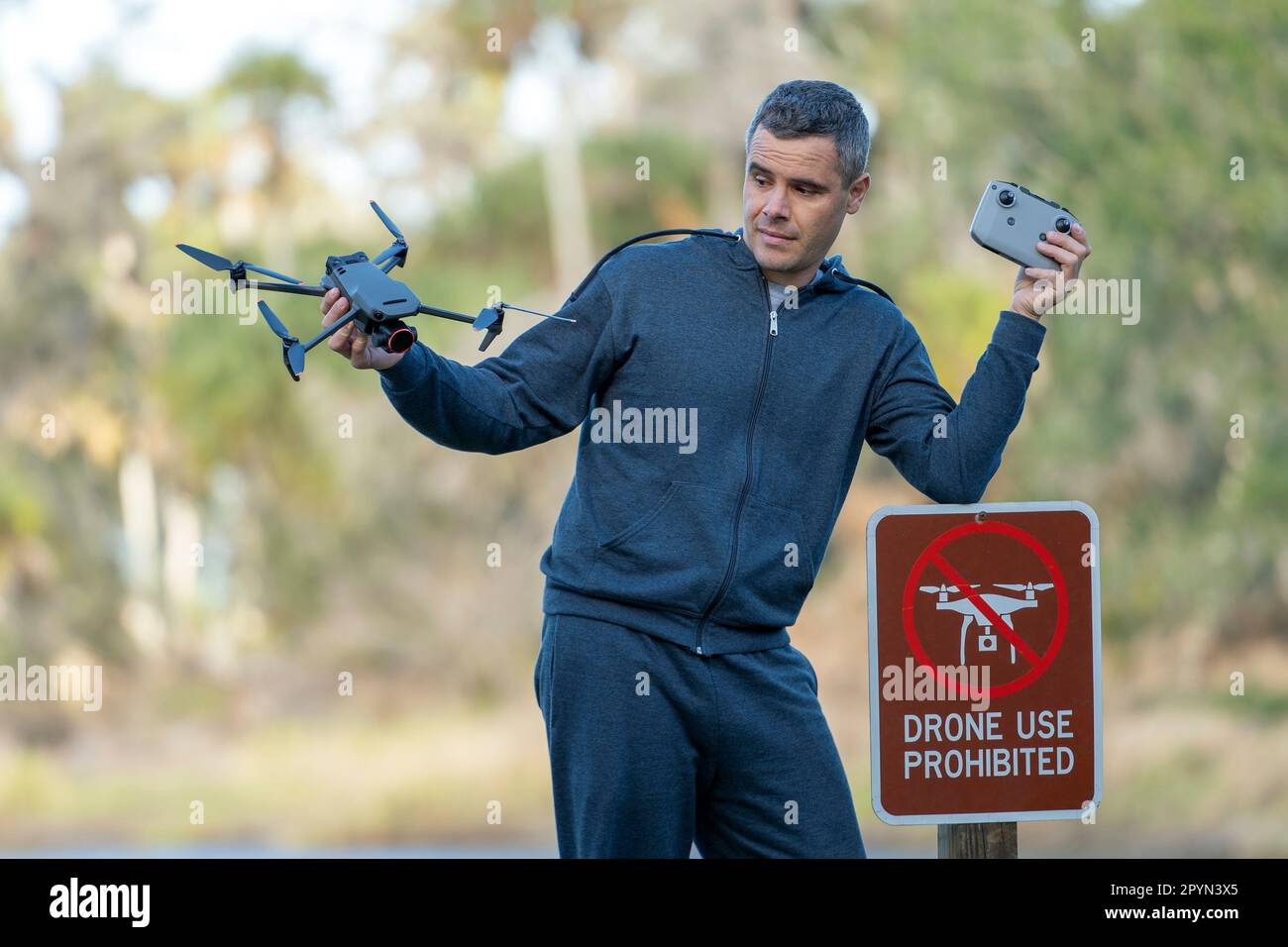 Drone operator is disappointed because he isn't allowed to fly his ...