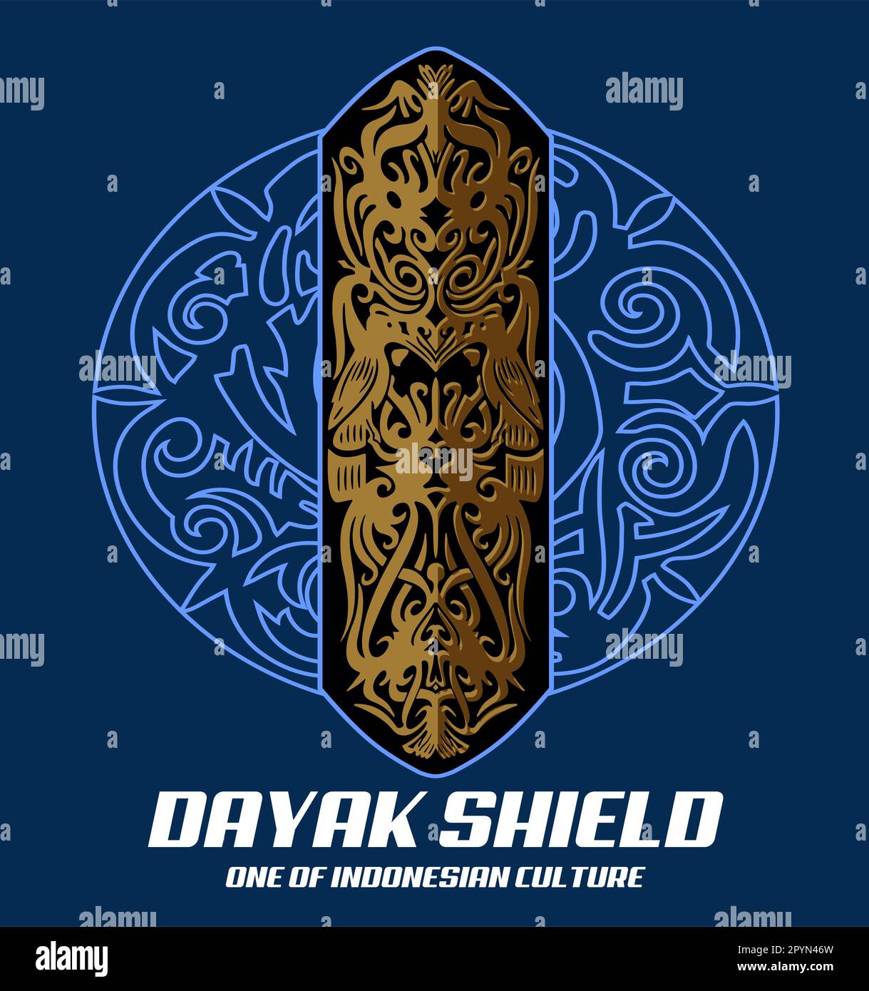 dayak indonesia vector template Stock Vector Image & Art - Alamy