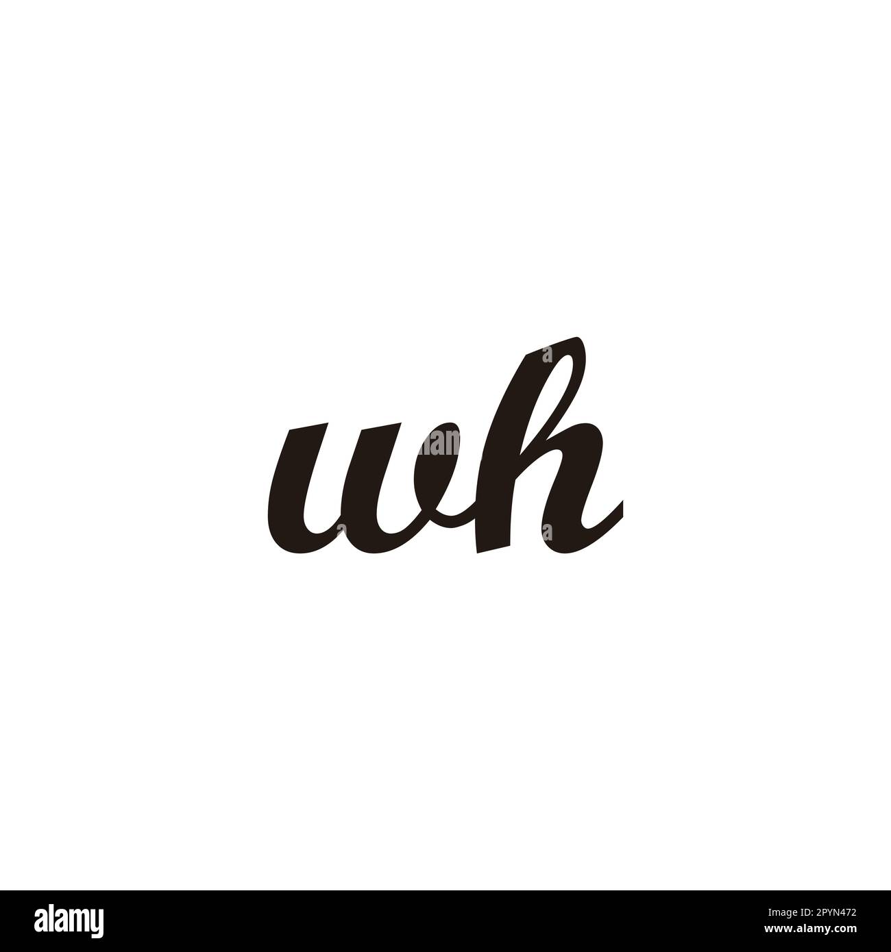 Letter w for digital vector logo Cut Out Stock Images & Pictures - Alamy