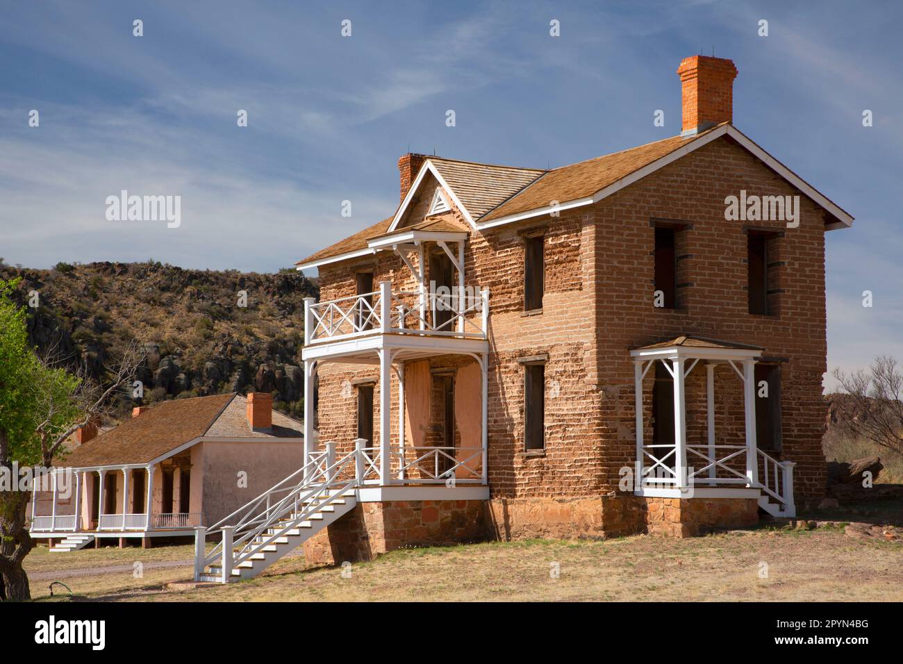 Officers' Quarters ruins, Fort Davis National Historic Site, Texas ...