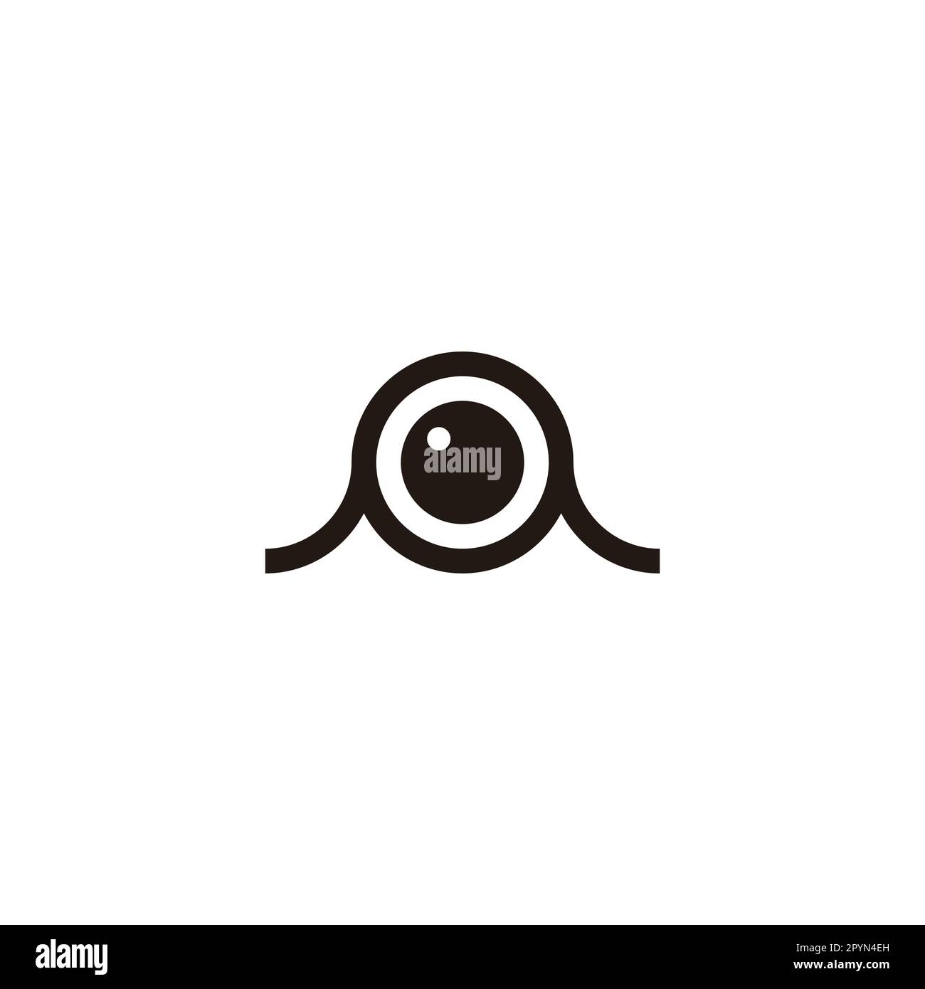 Letter M eye geometric symbol simple logo vector Stock Vector Image ...