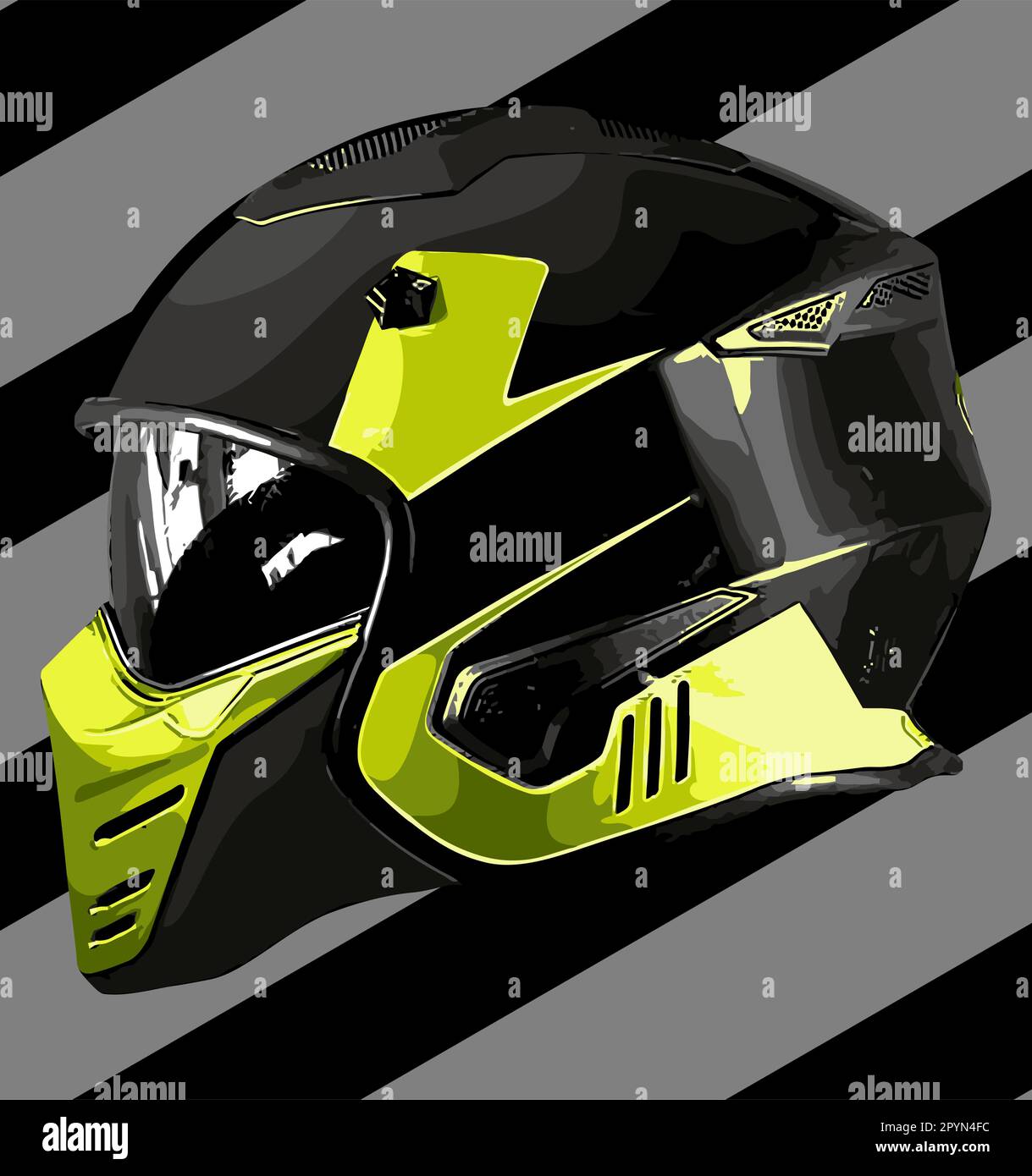 Motor helmet side view Stock Vector Images - Alamy