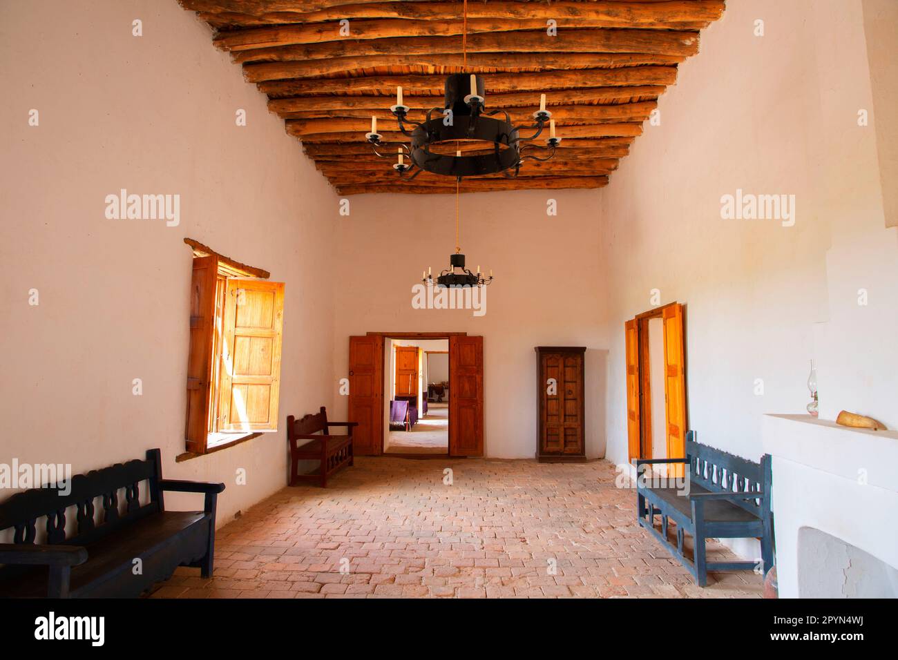 Formal Parlor, Fort Leaton State Historic Site, Texas Stock Photo - Alamy