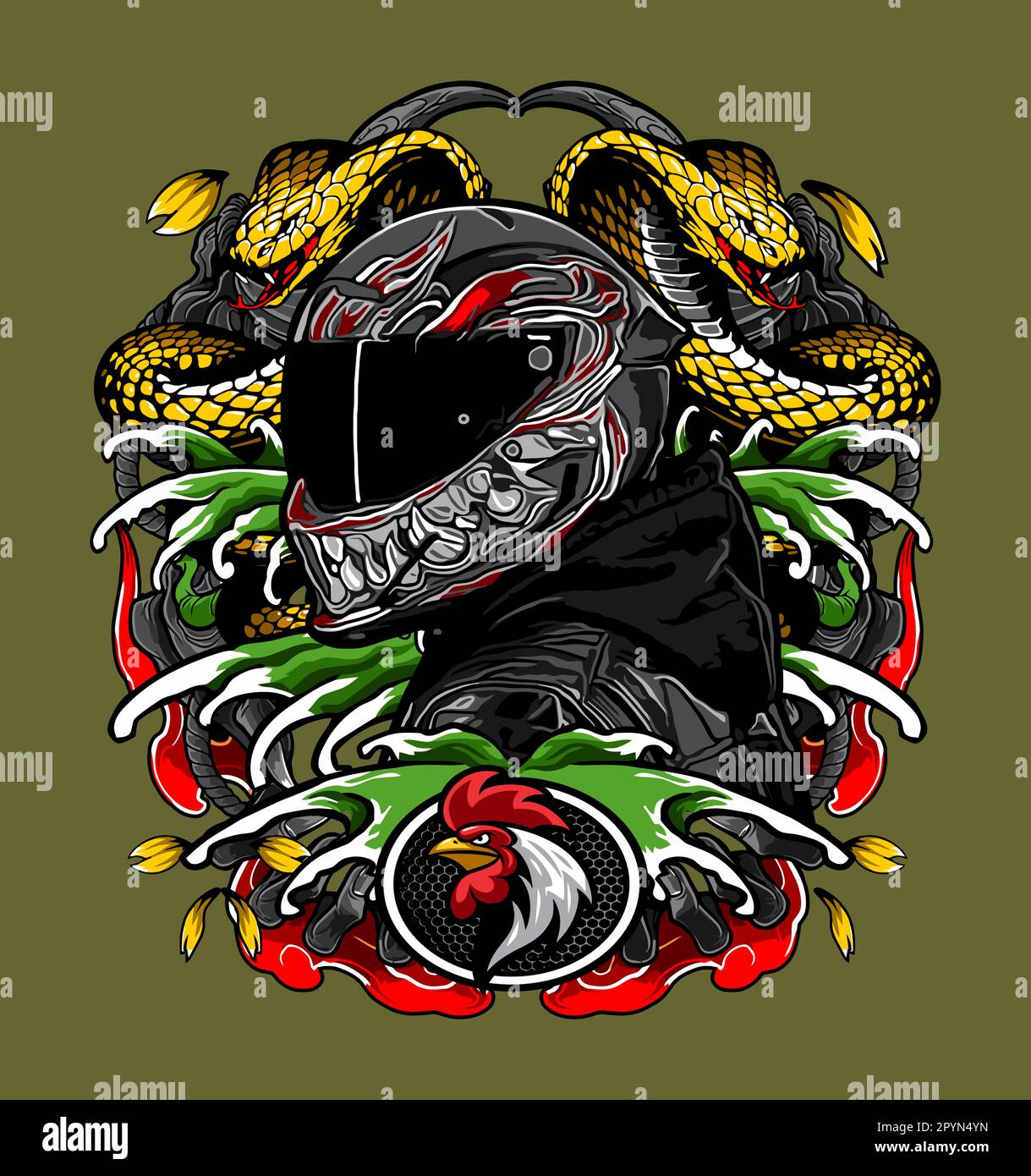 biker vector template Stock Vector Image & Art - Alamy