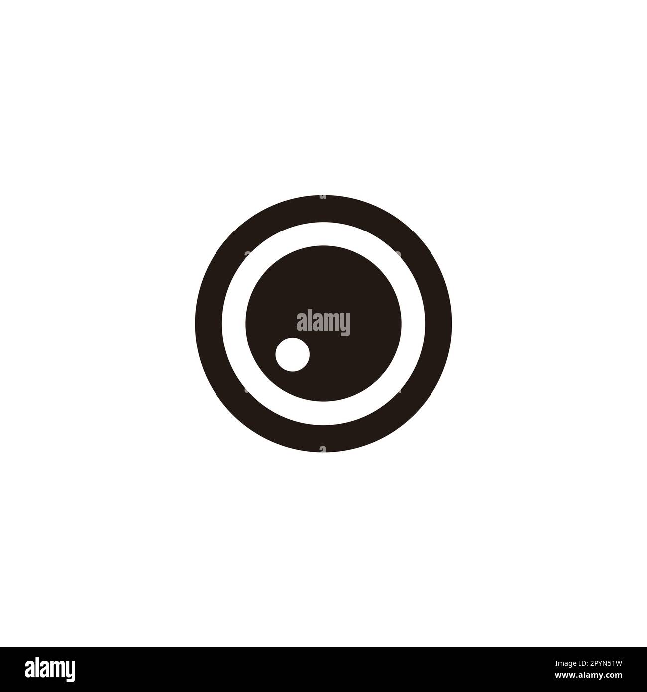 Letter o eye, circle geometric simple symbol logo vector Stock Vector ...