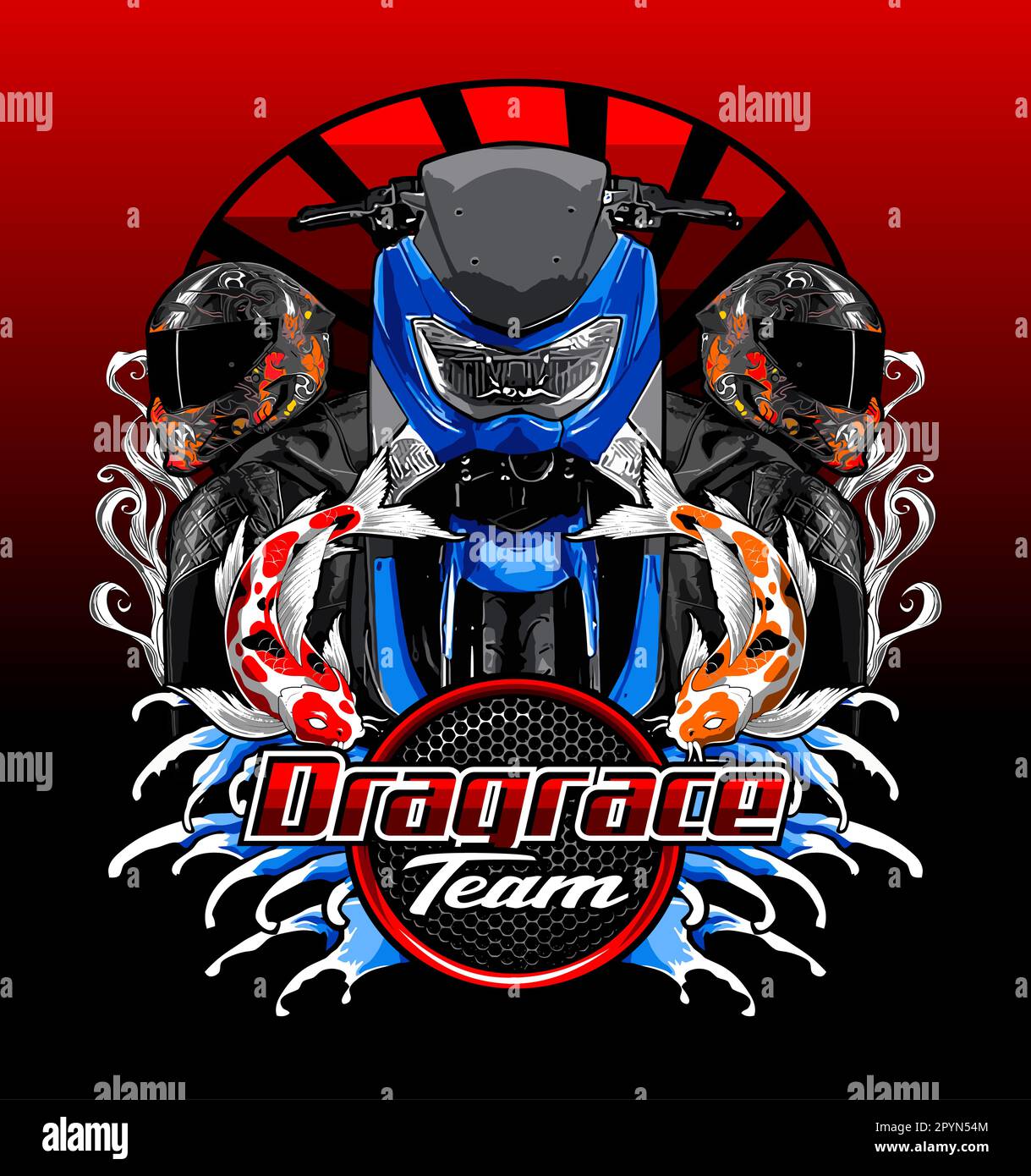 Back women biker Stock Vector Images - Alamy