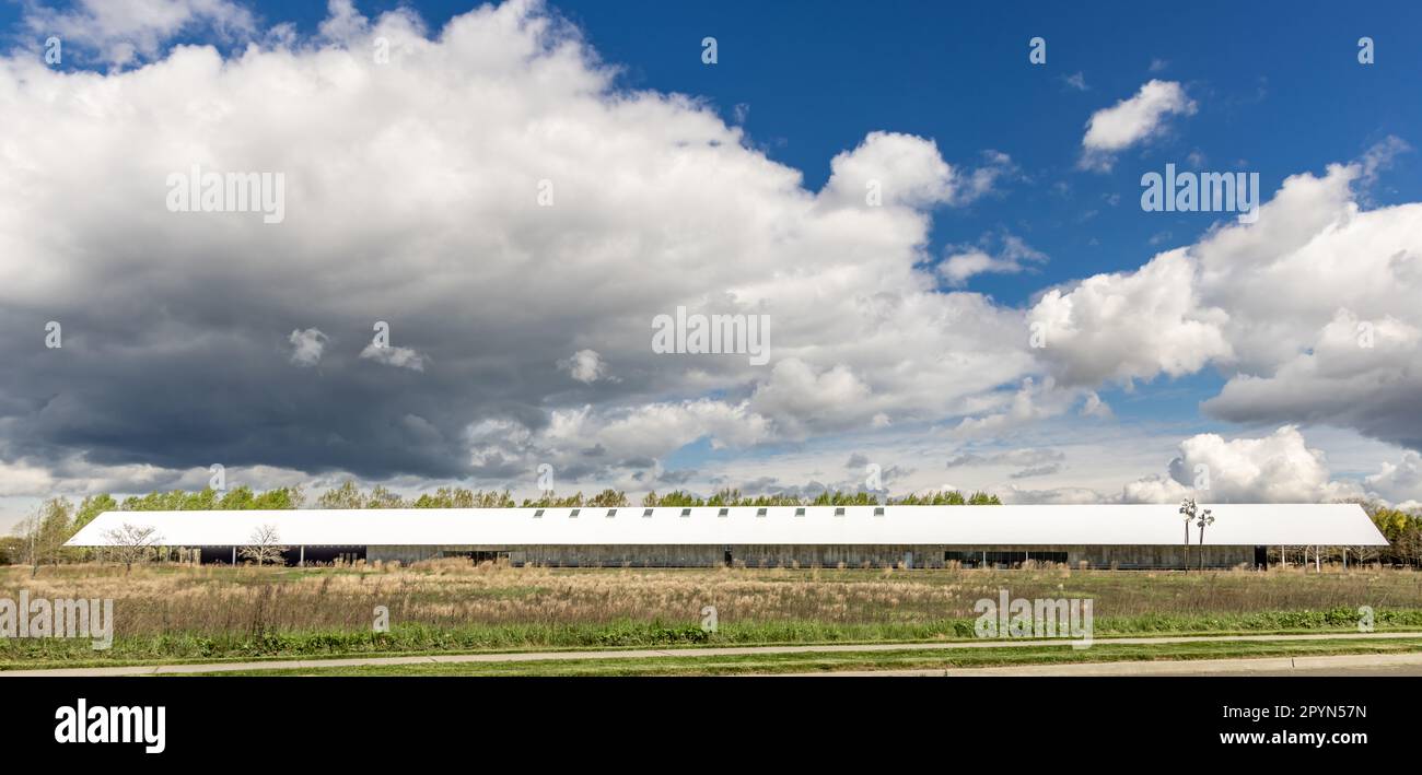 The Parrish art museum with a dynamic cloud formations Stock Photo - Alamy