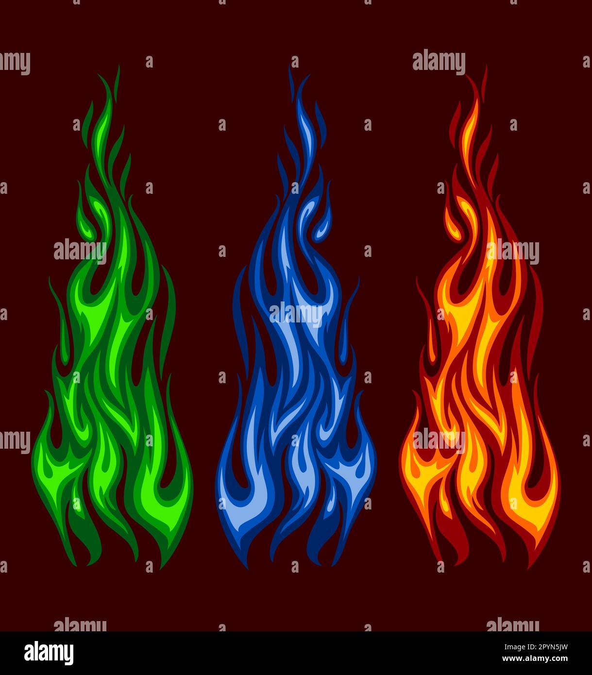 fire flame vector template Stock Vector Image & Art - Alamy