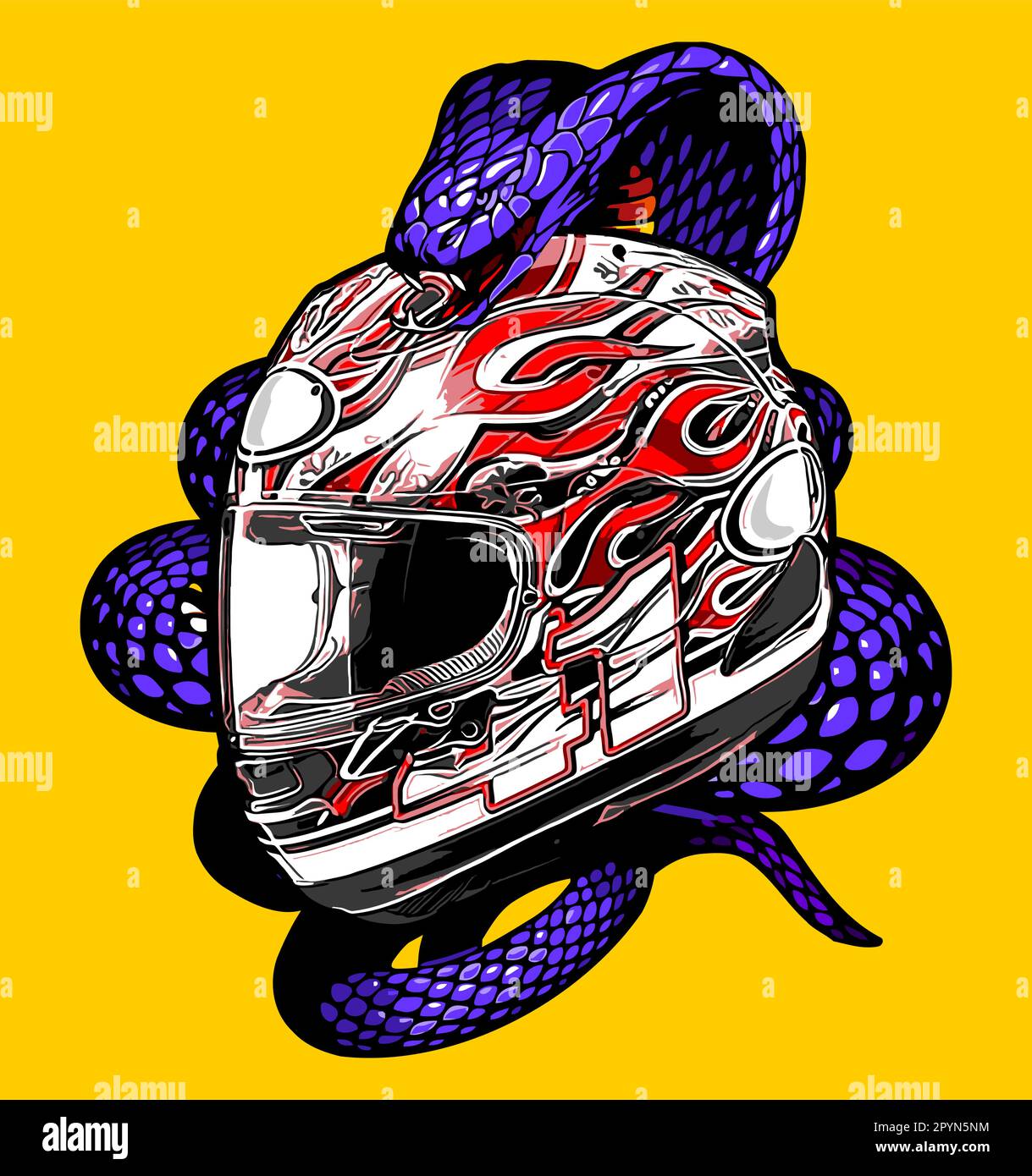 helmet and snake Stock Vector Image & Art - Alamy