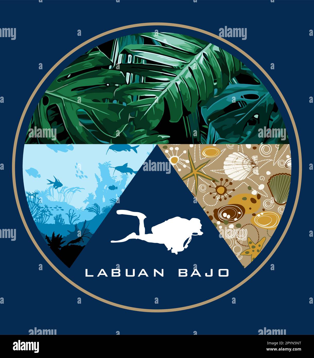 labuan bajo island indonesia Stock Vector Image & Art - Alamy