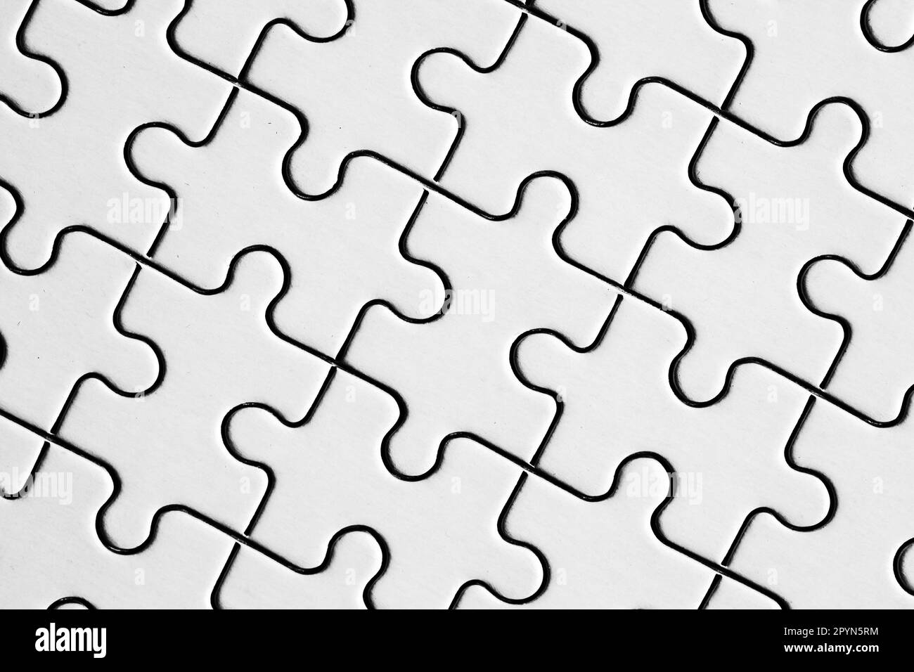 Blank puzzle template Black and White Stock Photos & Images - Alamy