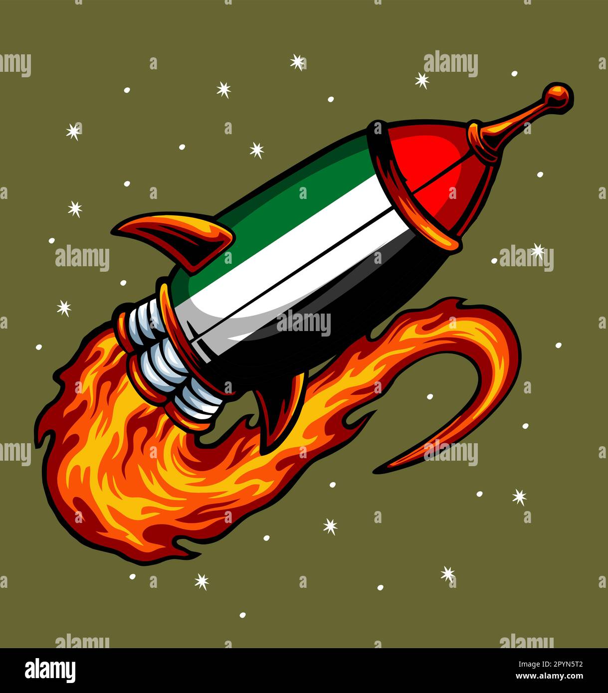 cartoon rocket vector template Stock Vector Image & Art - Alamy