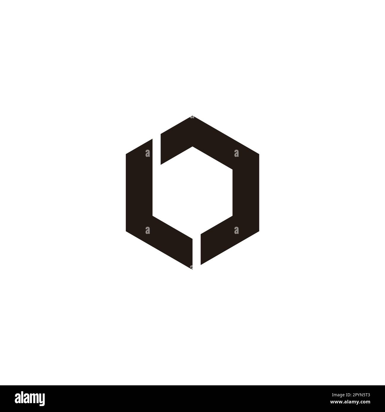 Letter LO OL L O hexagon geometric symbol simple logo vector Stock Vector Image & Art - Alamy
