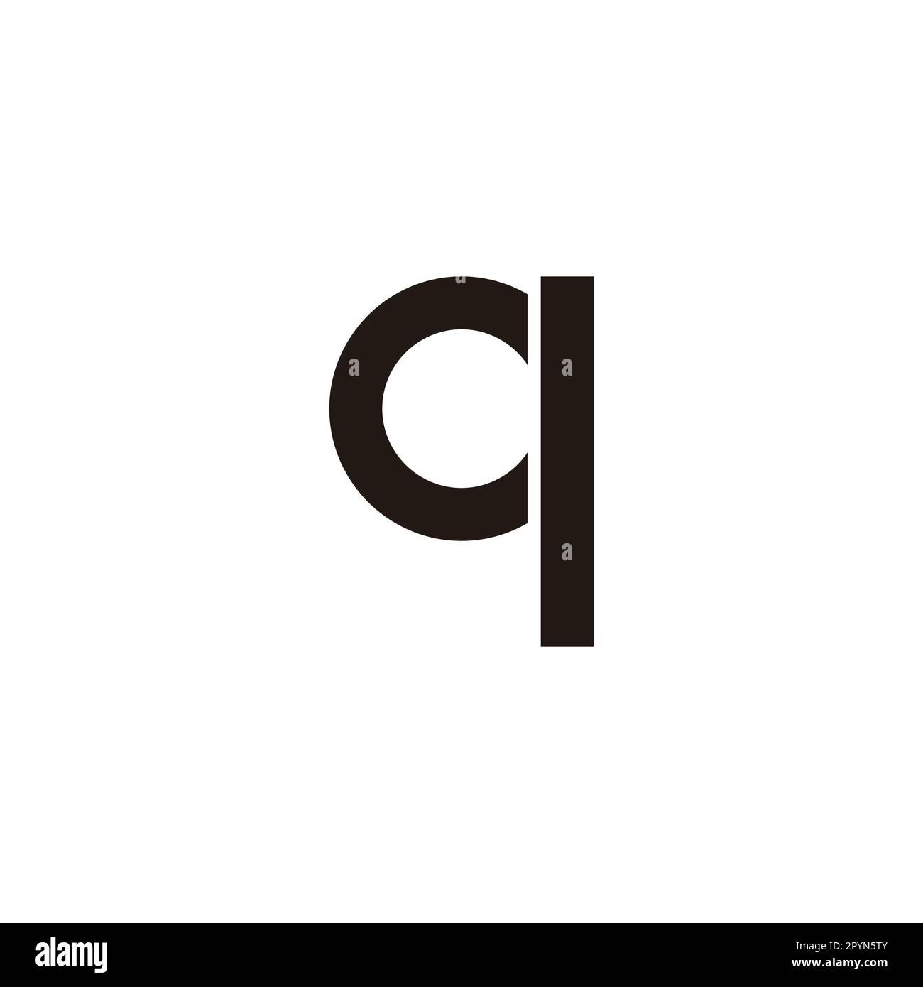 Letter c and q geometric symbol simple logo vector Stock Vector Image & Art - Alamy