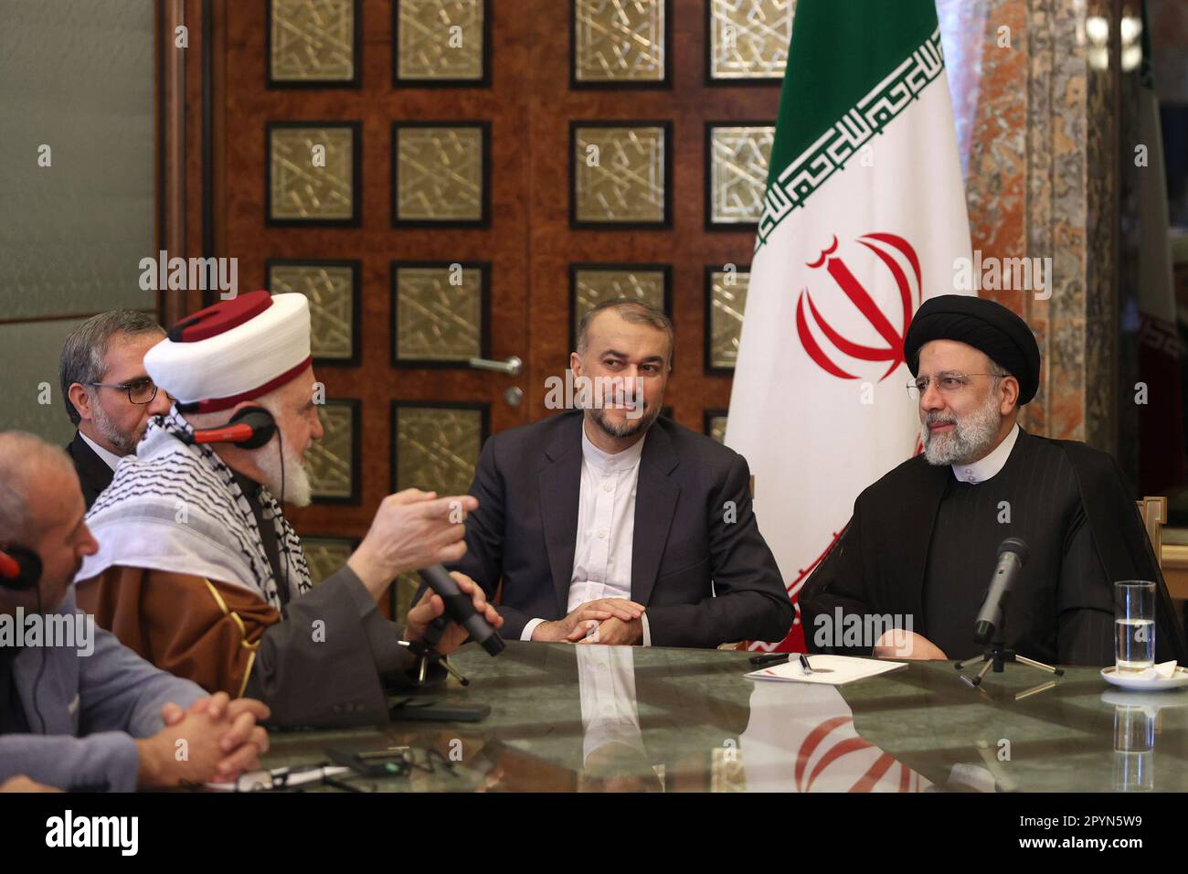 Damascus, Damascus, Syria. 4th May, 2023. Iranian President EBRAHIM ...