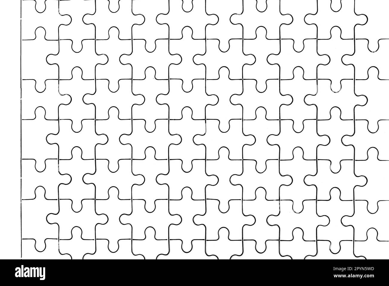 Blank puzzle template Cut Out Stock Images & Pictures - Alamy