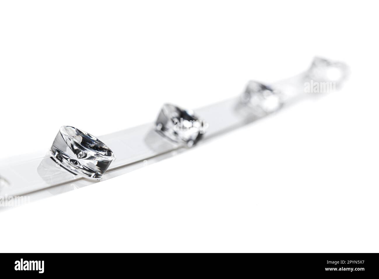 Close up LED light used as backlight of LED TV sets. Modern television ...