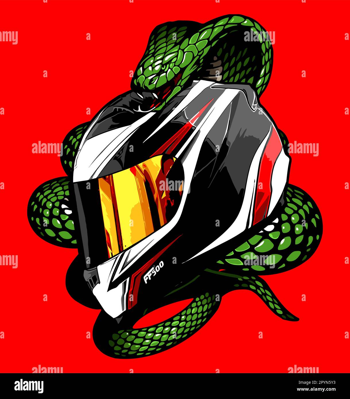 helmet and snake Stock Vector Image & Art - Alamy