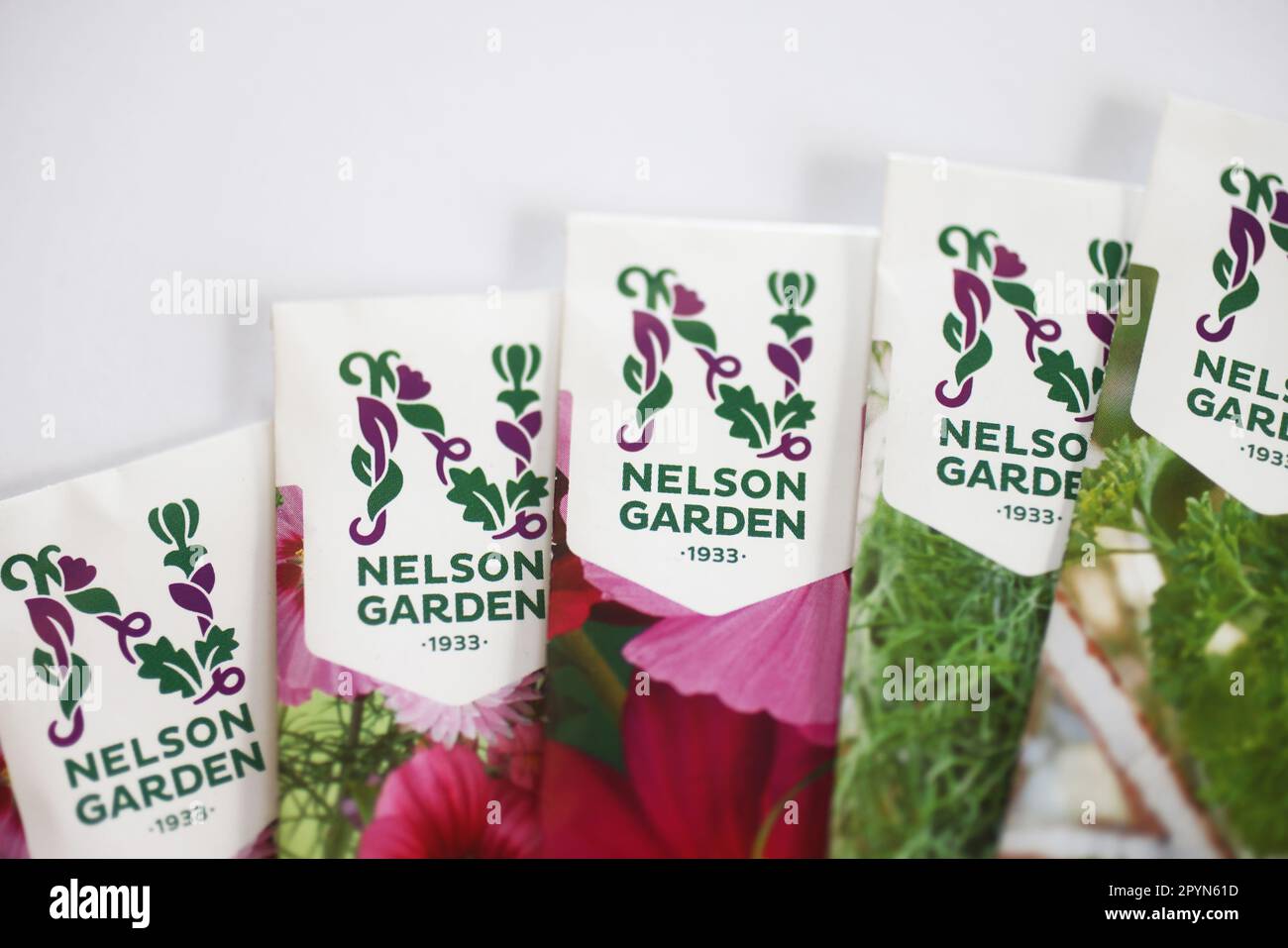Nelson garden logotype hi-res stock photography and images - Alamy