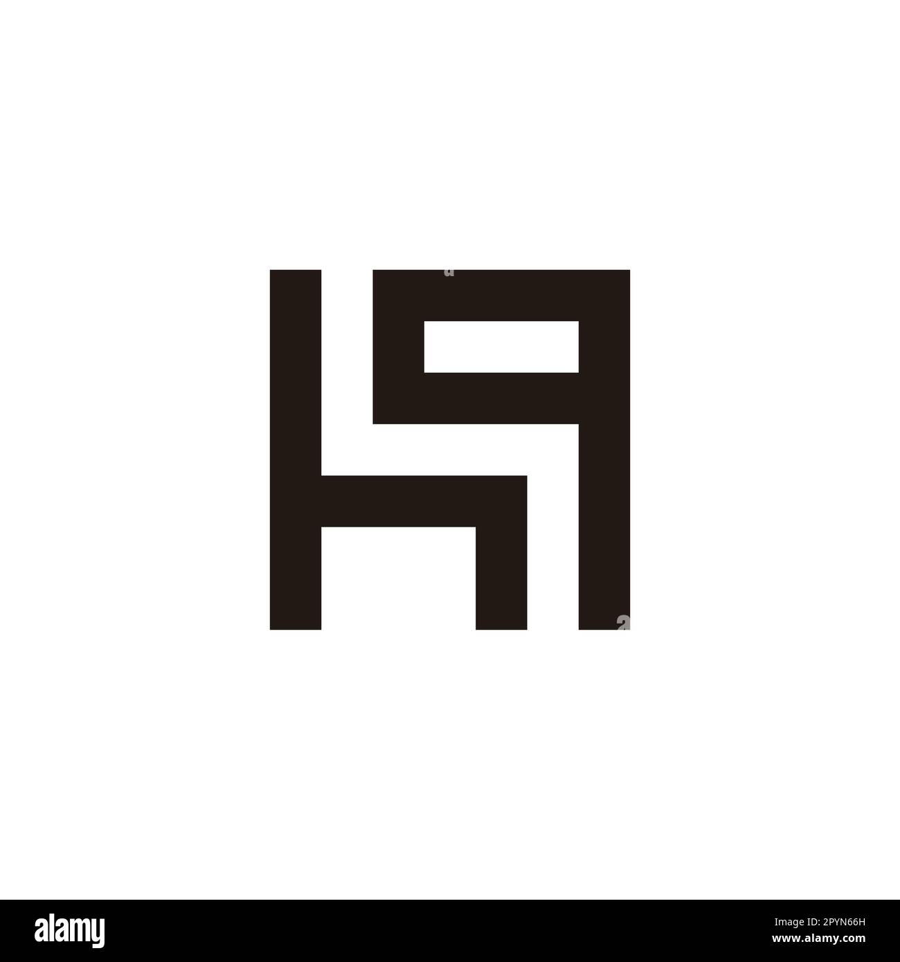 Letter hq square geometric symbol simple logo vector Stock Vector Image ...
