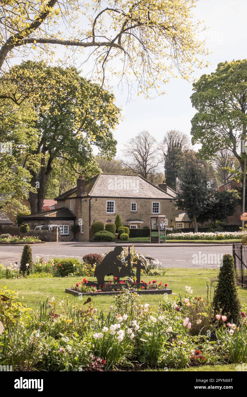 The 18th century Chantry House, seen across Washington Village green ...