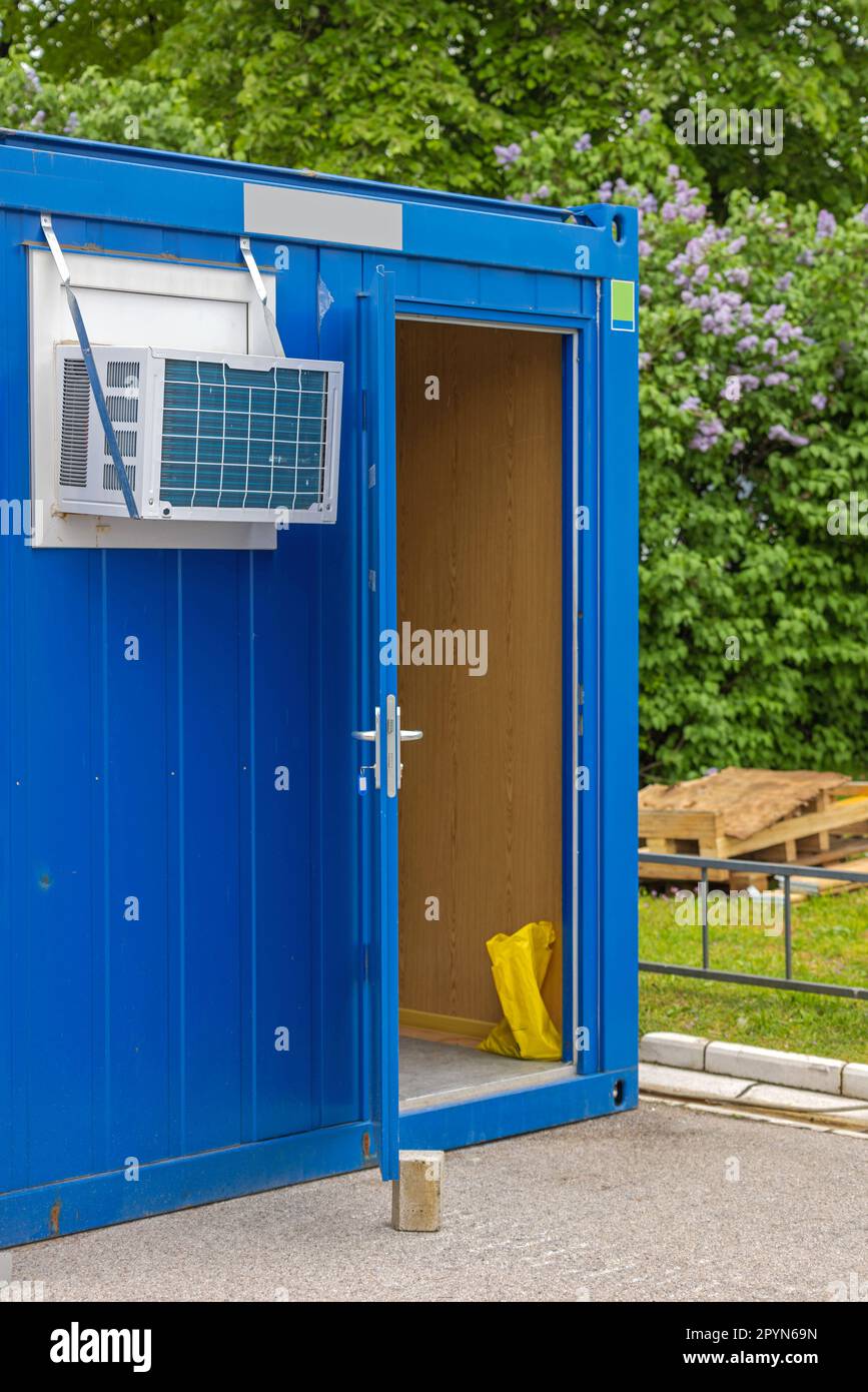 Shipping container converted into an office hi-res stock photography ...