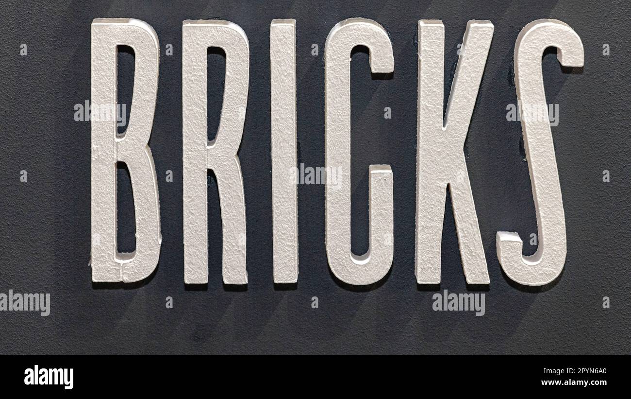 Sign bricks hi-res stock photography and images - Alamy