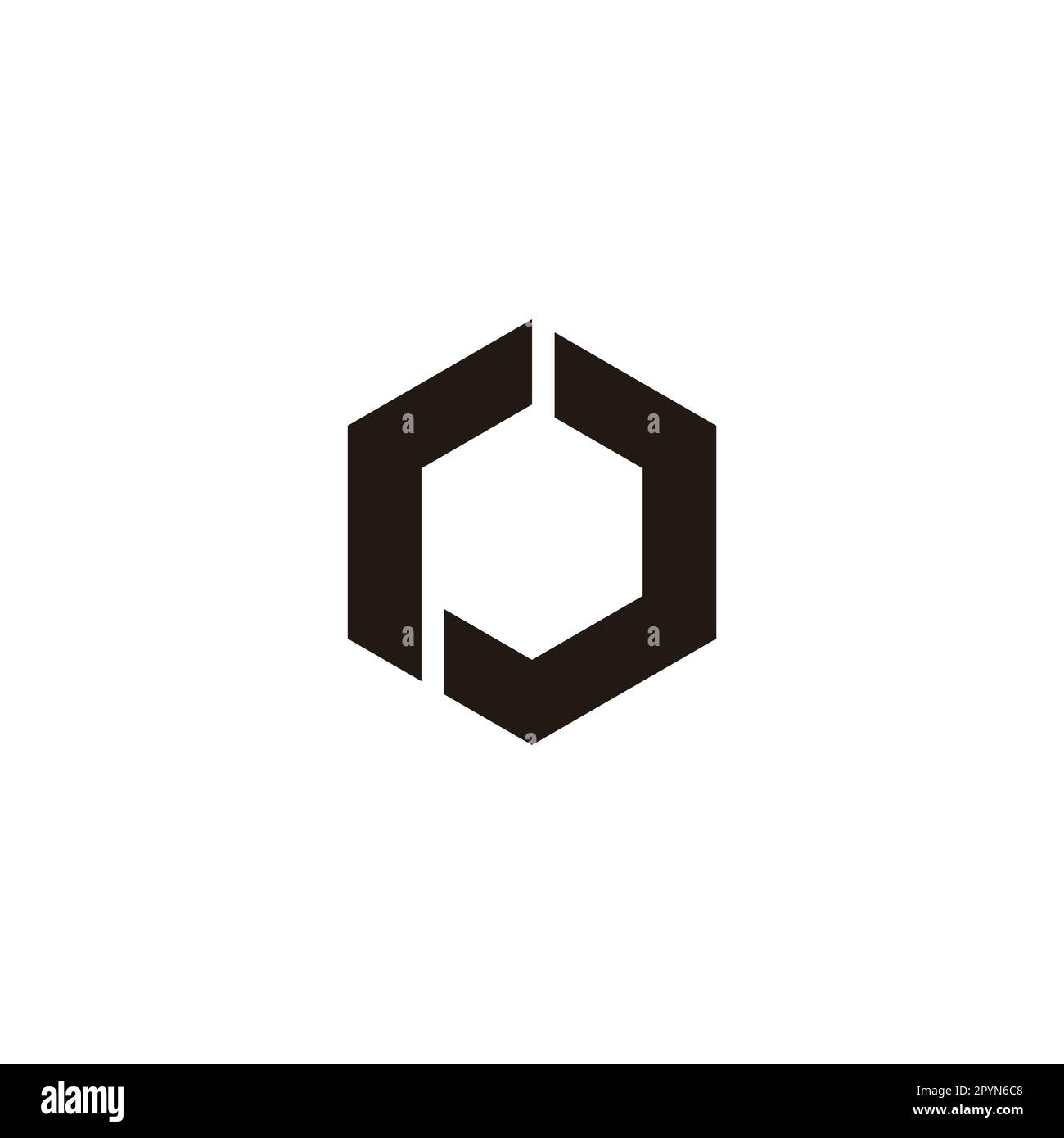 Letter ro or r o hexagon geometric symbol simple logo vector Stock ...