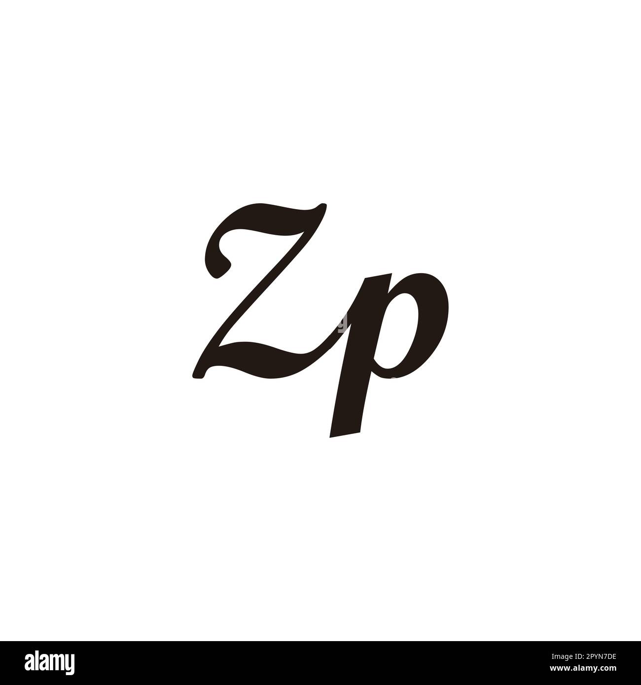Letter Zp connect geometric symbol simple logo vector Stock Vector ...