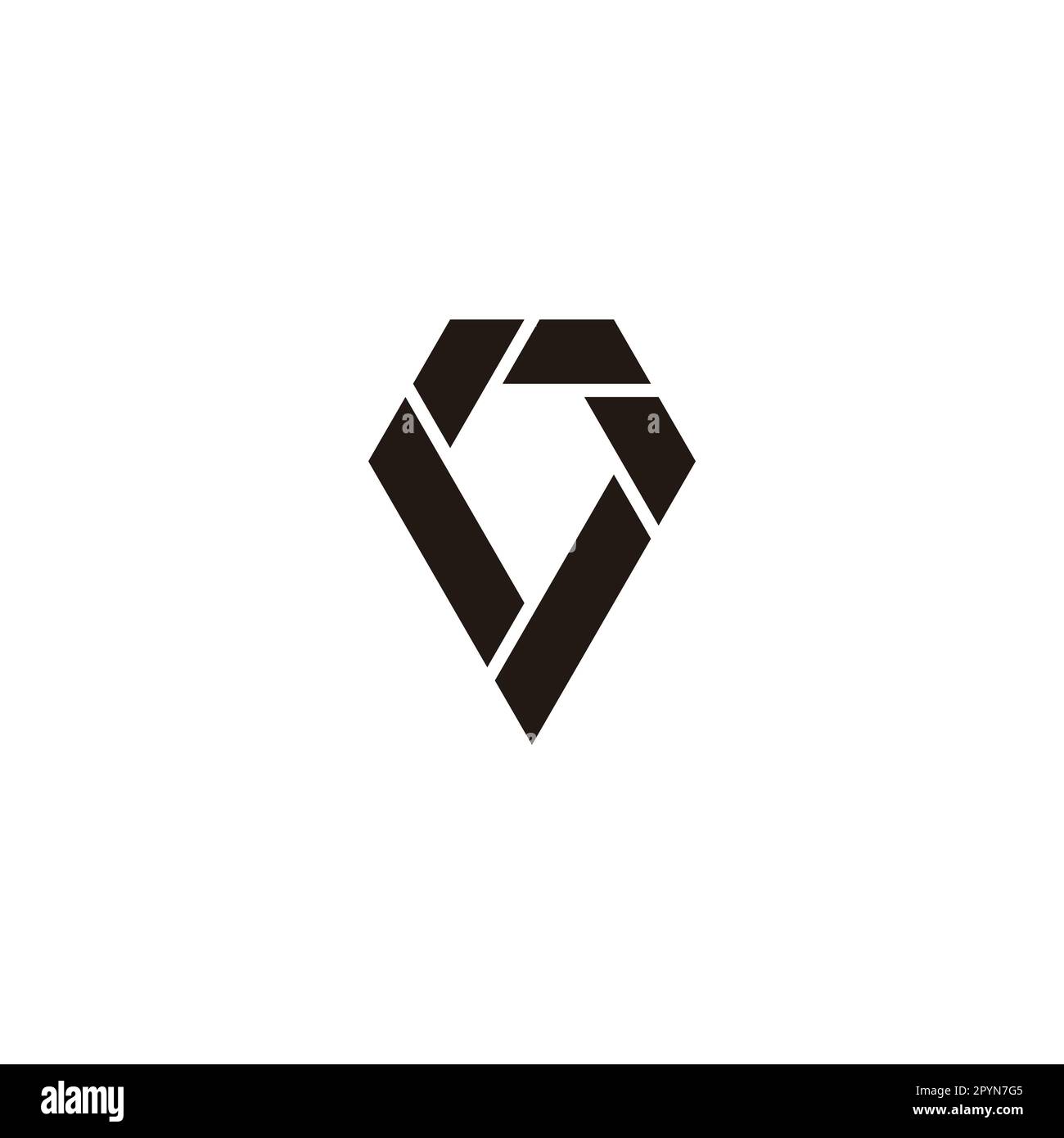 Diamond, fold geometric simple symbol logo vector Stock Vector Image ...