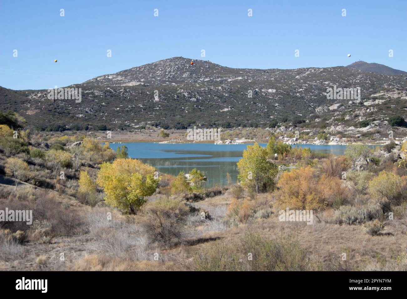 Campo, CA, USA - November 13, 2021: Lake Morena is a pleasant spot to ...