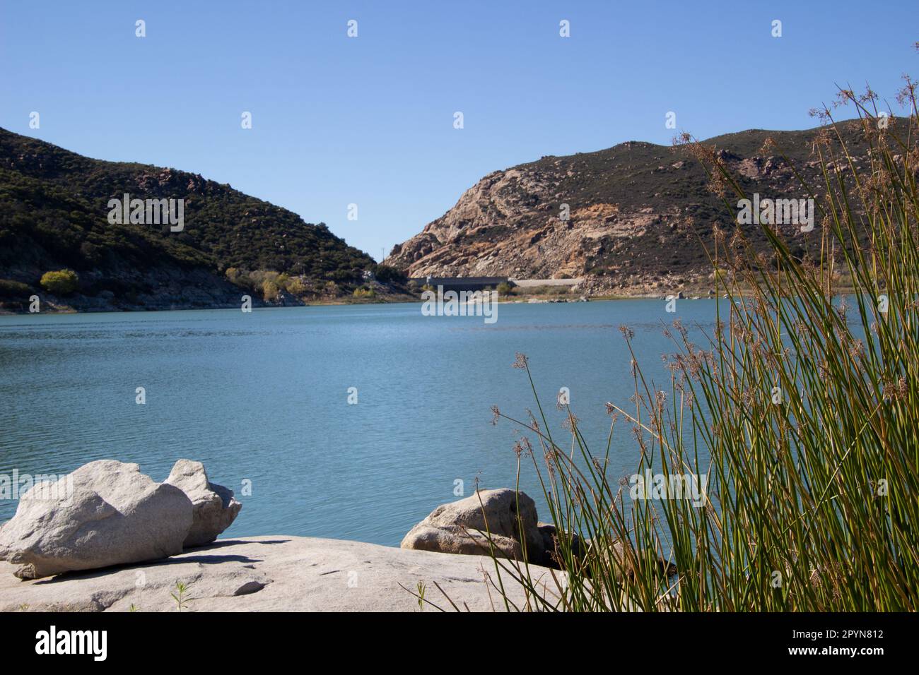 Campo, CA, USA - November 13, 2021: Lake Morena is a pleasant spot to ...