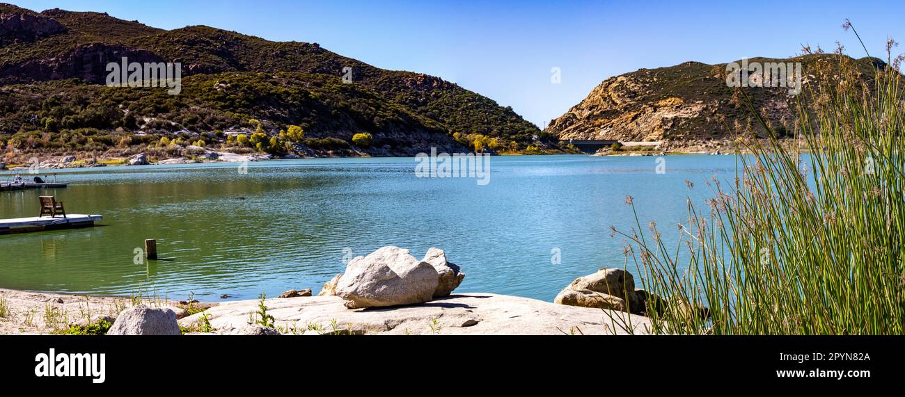 Campo, CA, USA - November 13, 2021: Lake Morena is a pleasant spot to ...